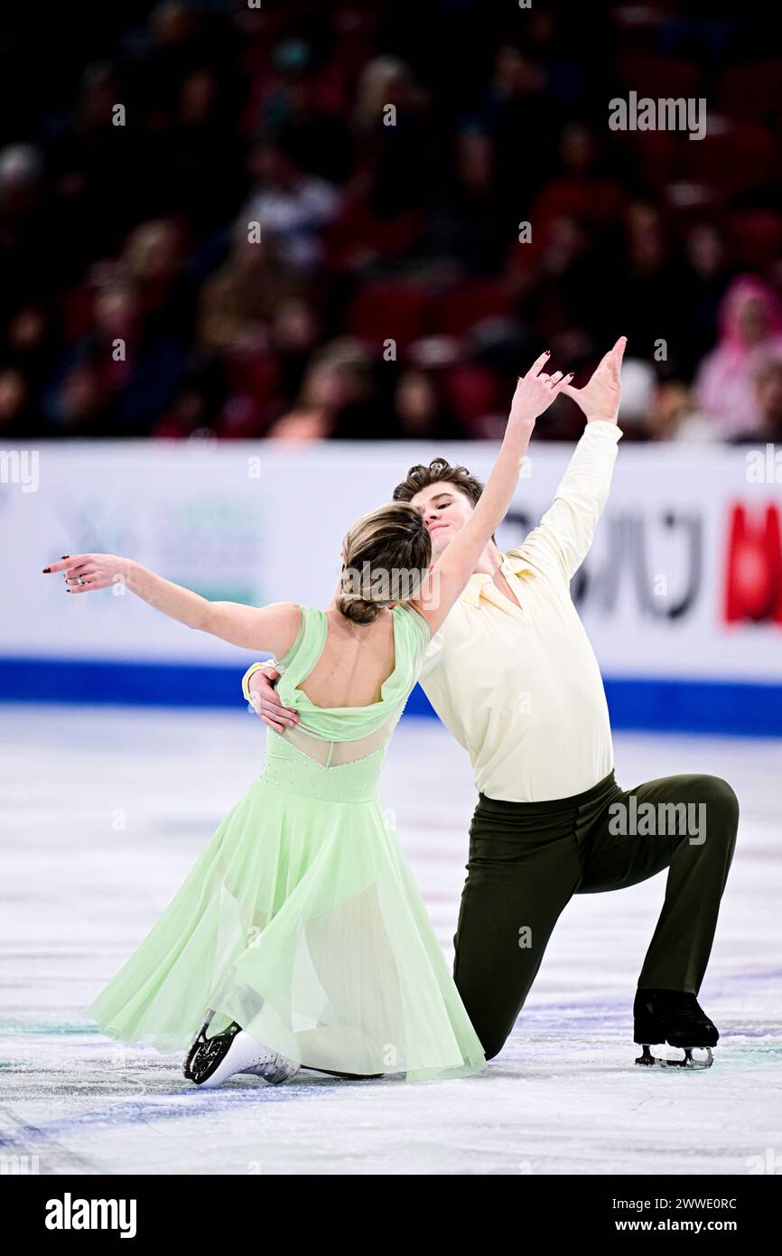 Carolane SOUCISSE & Shane FIRUS (IRL), during Ice Dance Free Dance, at ...