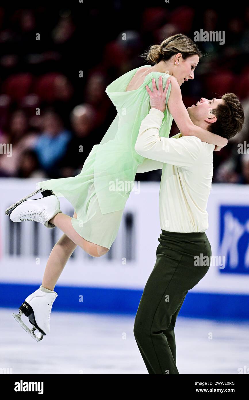 Carolane SOUCISSE & Shane FIRUS (IRL), during Ice Dance Free Dance, at ...