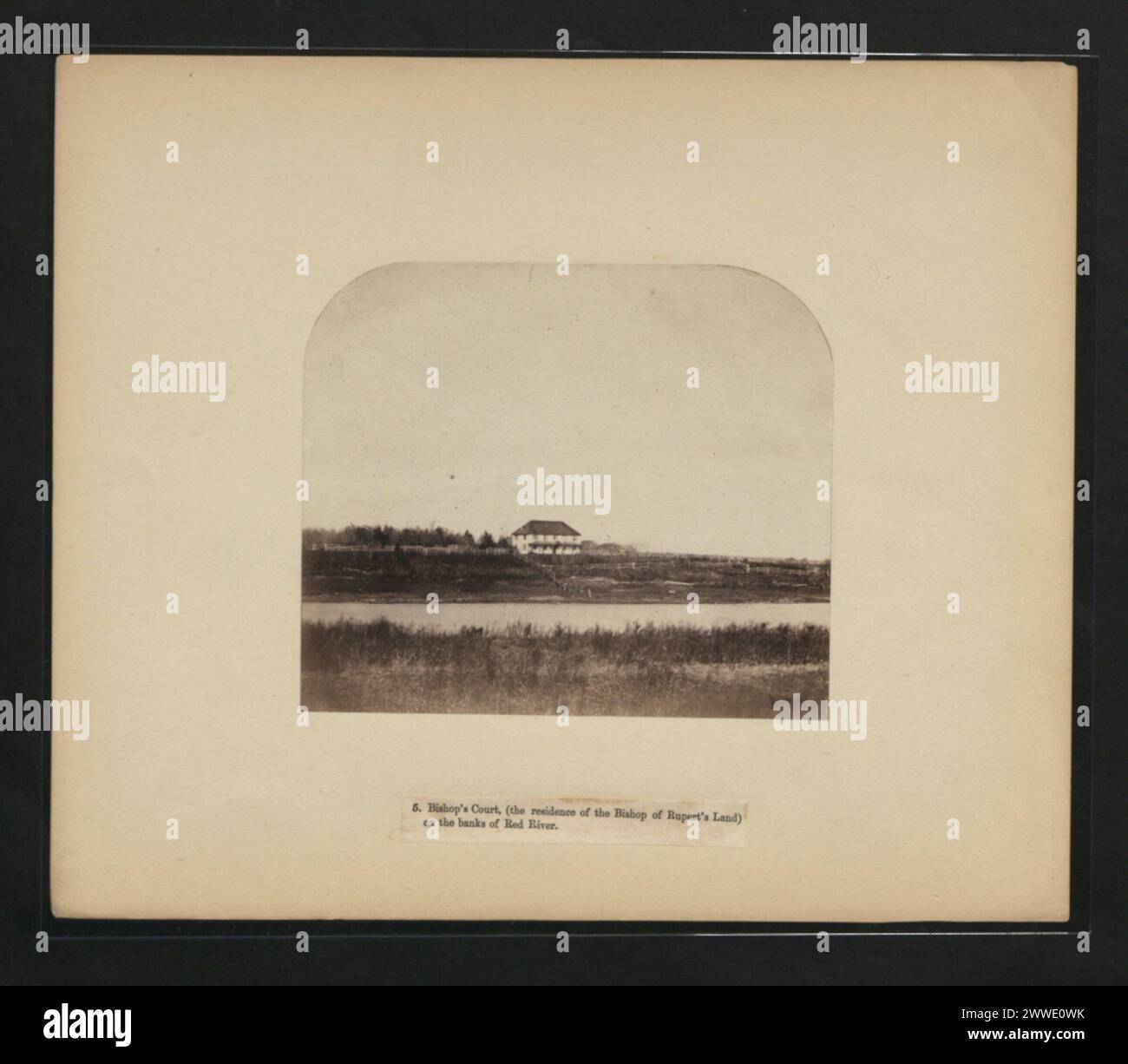 Description: The Red River. Bishop's Court, (the residence of the ...