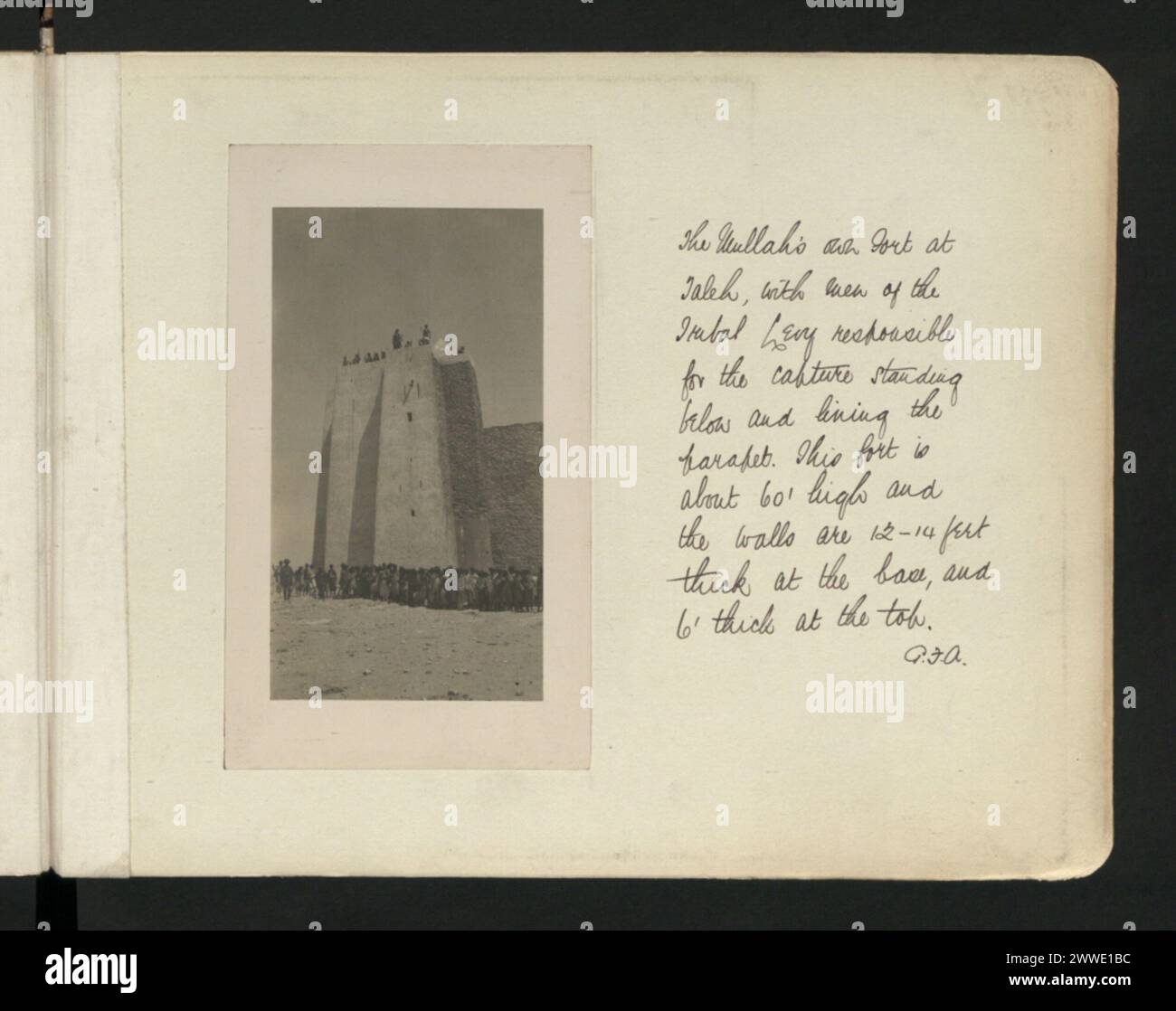 Description: The Mullah's own fort at Taleh, with men of the Itaval ...