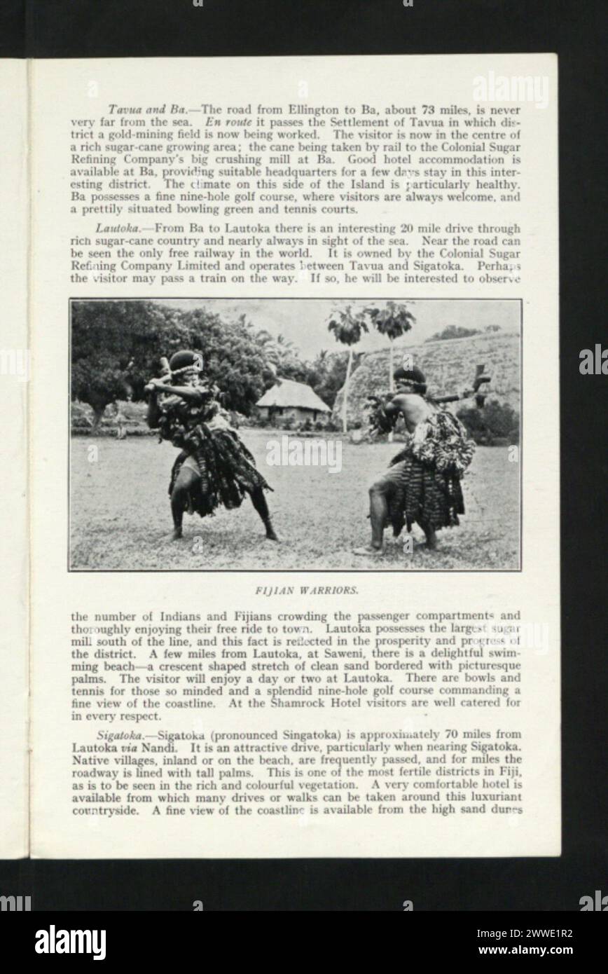 Fijian warriors in traditional attire in Ellington, Ba, Lautoka, Saweni ...