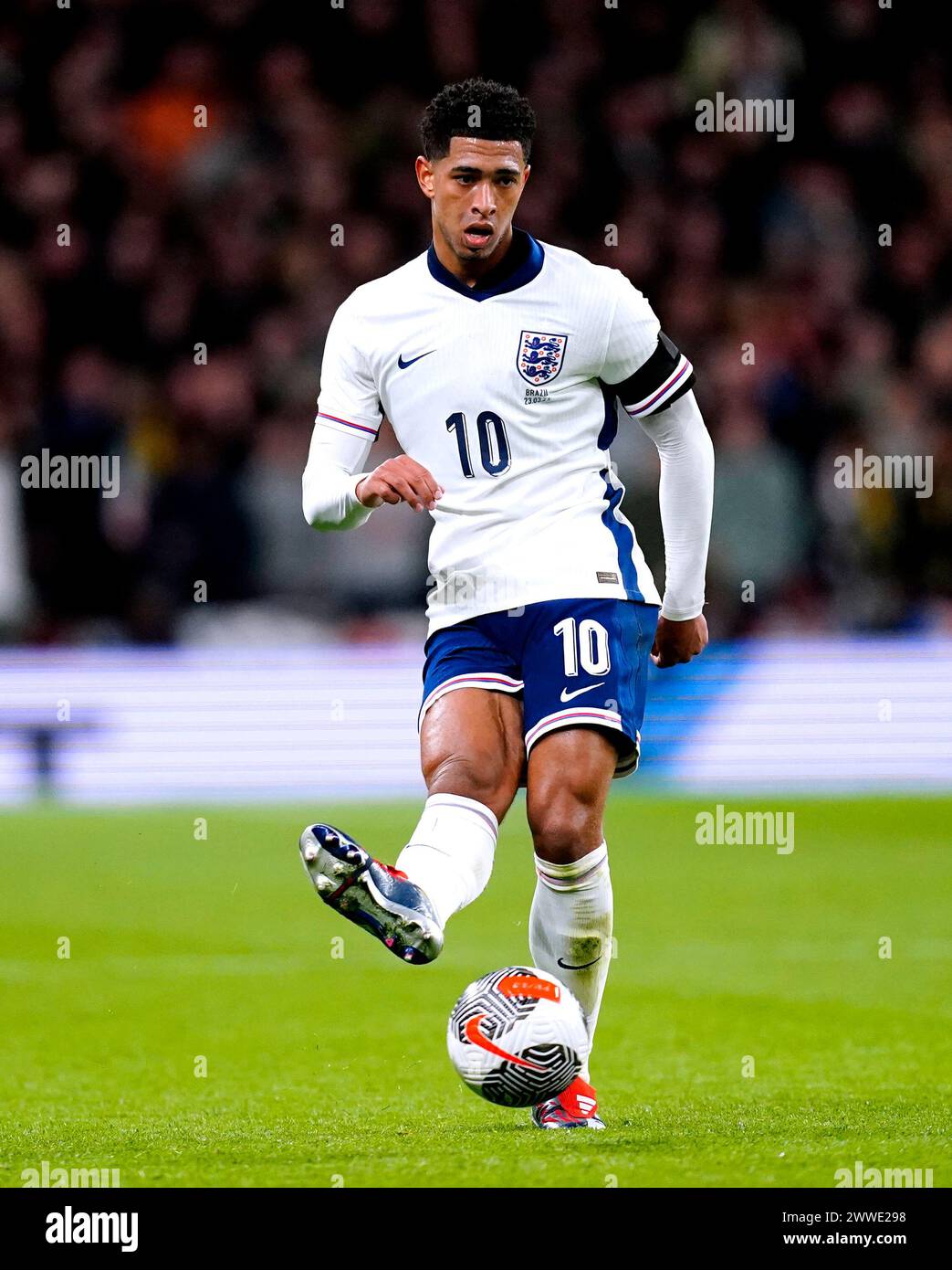 England's Jude Bellingham during a international friendly match at ...