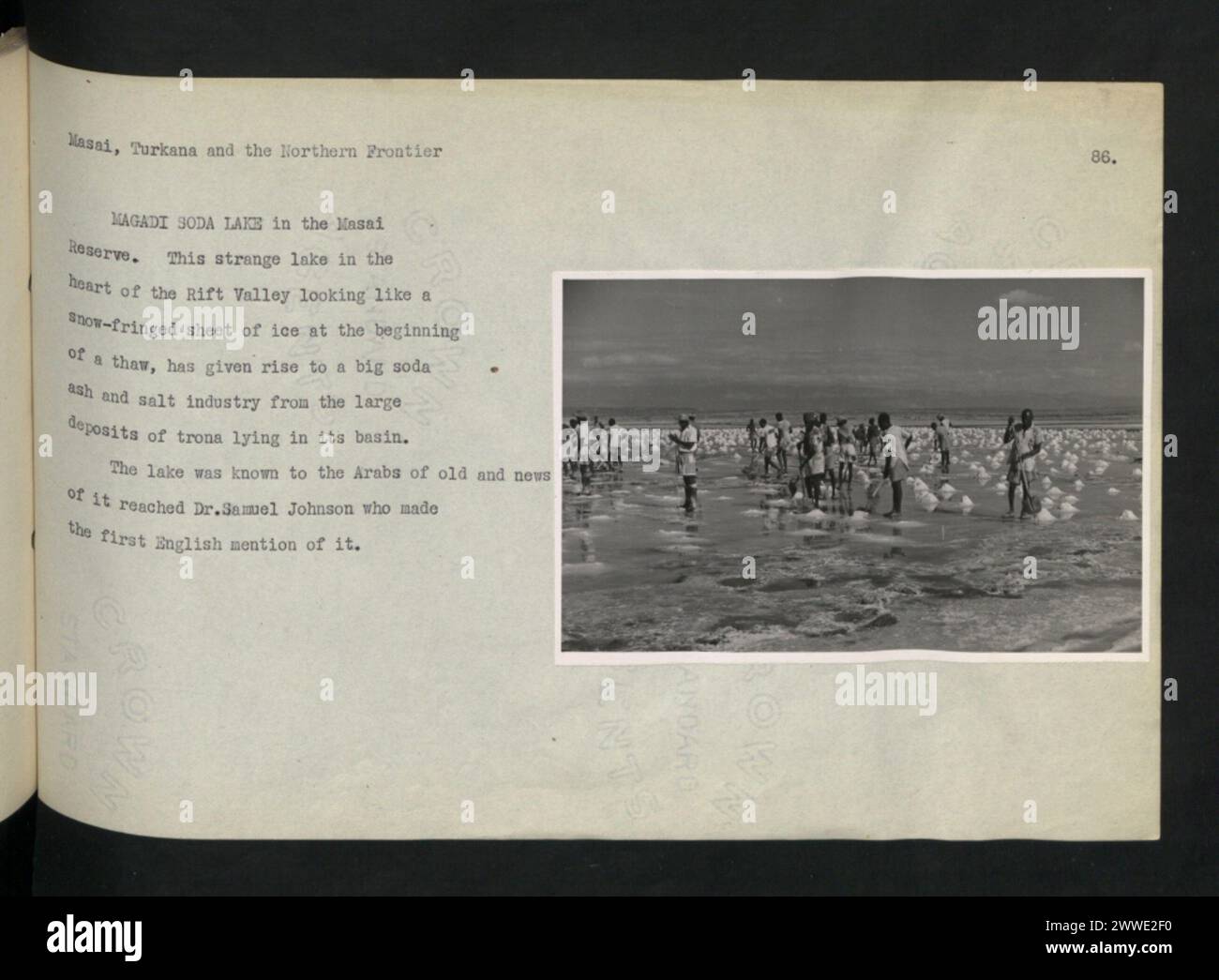 Description: Magadi Soda Lake in the Masai Reserve. Location: Masai ...