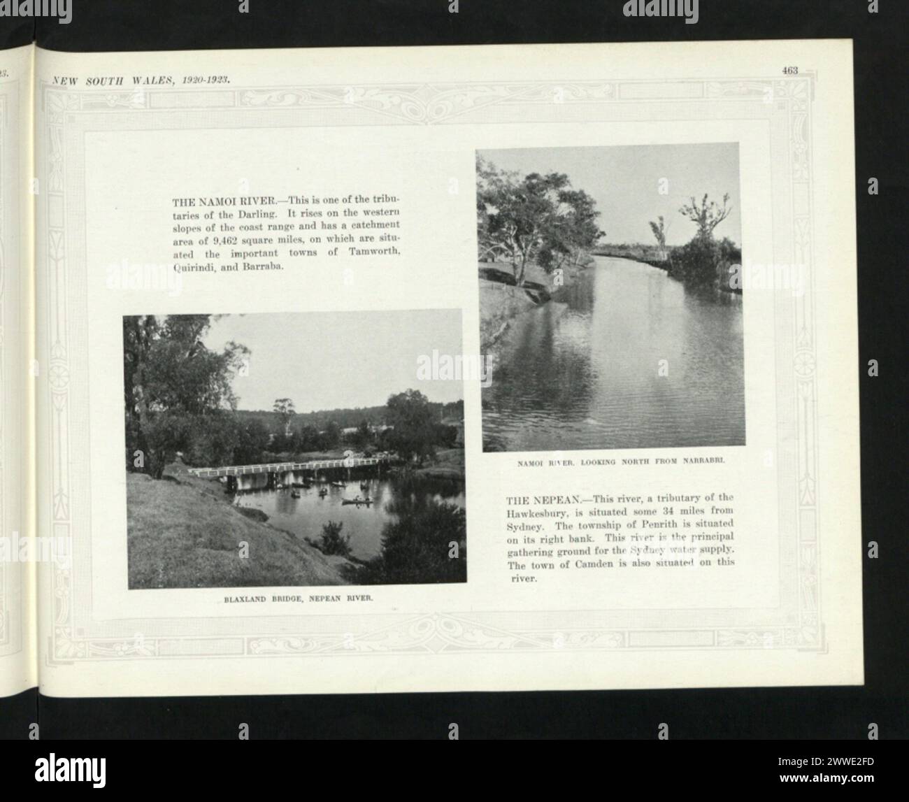 Description: Namoi river, looking north from Narrabri. Location: New ...