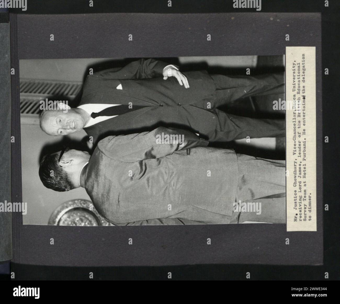 Description: Mr. Justice Chowdhury, Vice-Chancellor, Dacca University ...