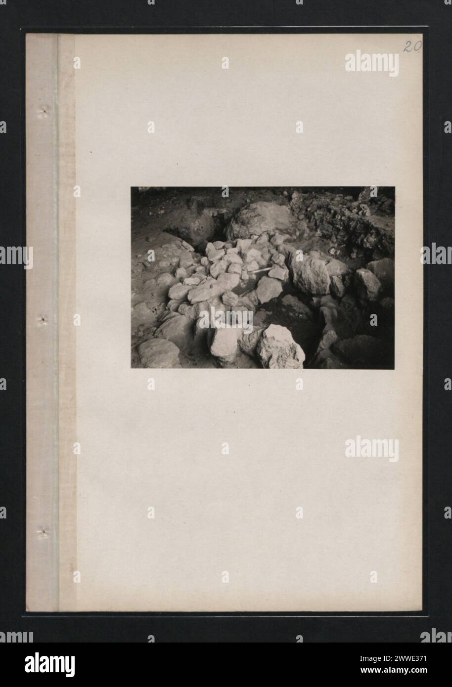 Description: Archaeological excavations at Athit, 1920s. Location ...