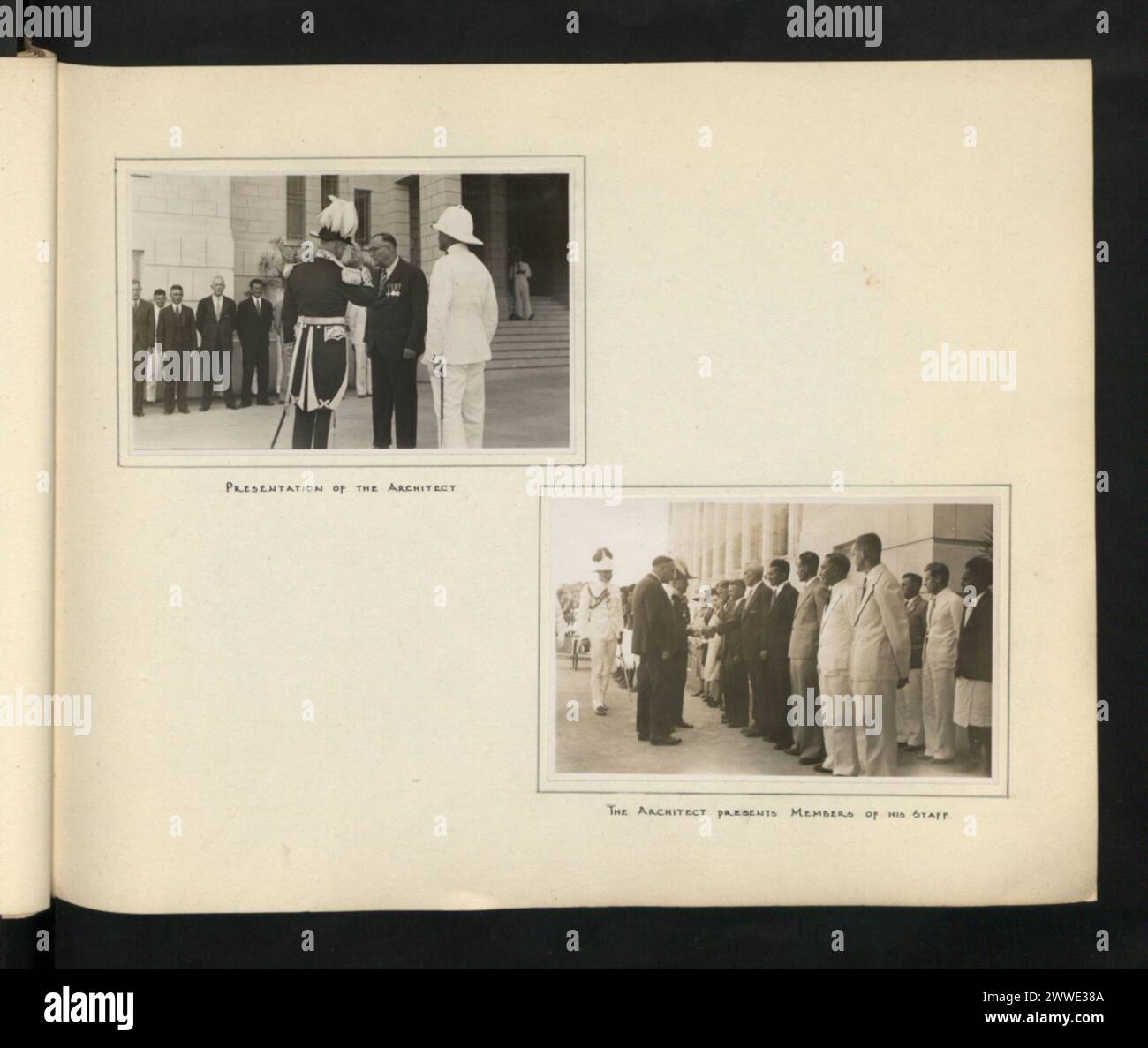 Photographs documenting the construction and official opening of public ...