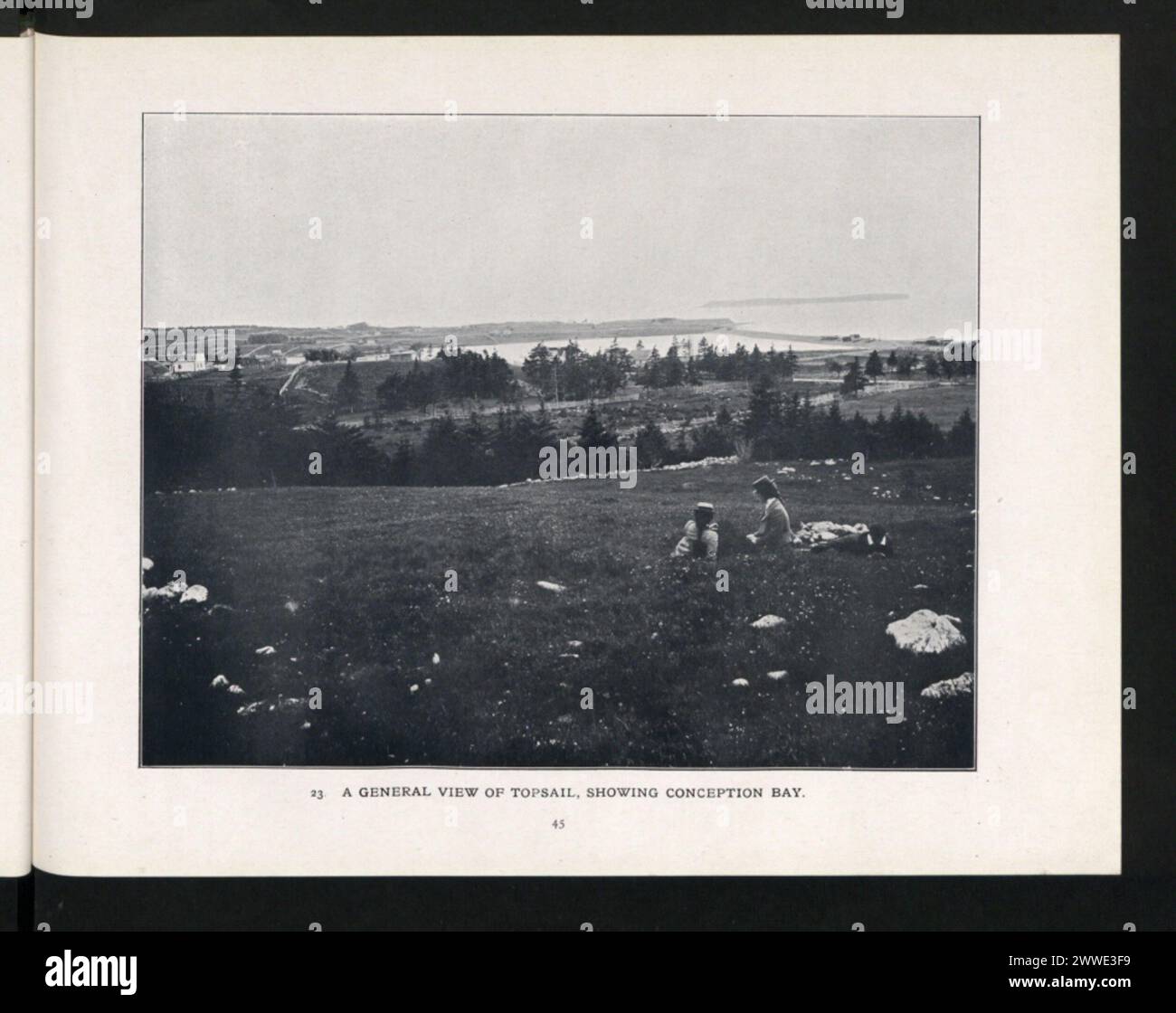 Description: A general view of Topsail, showing Conception Bay ...