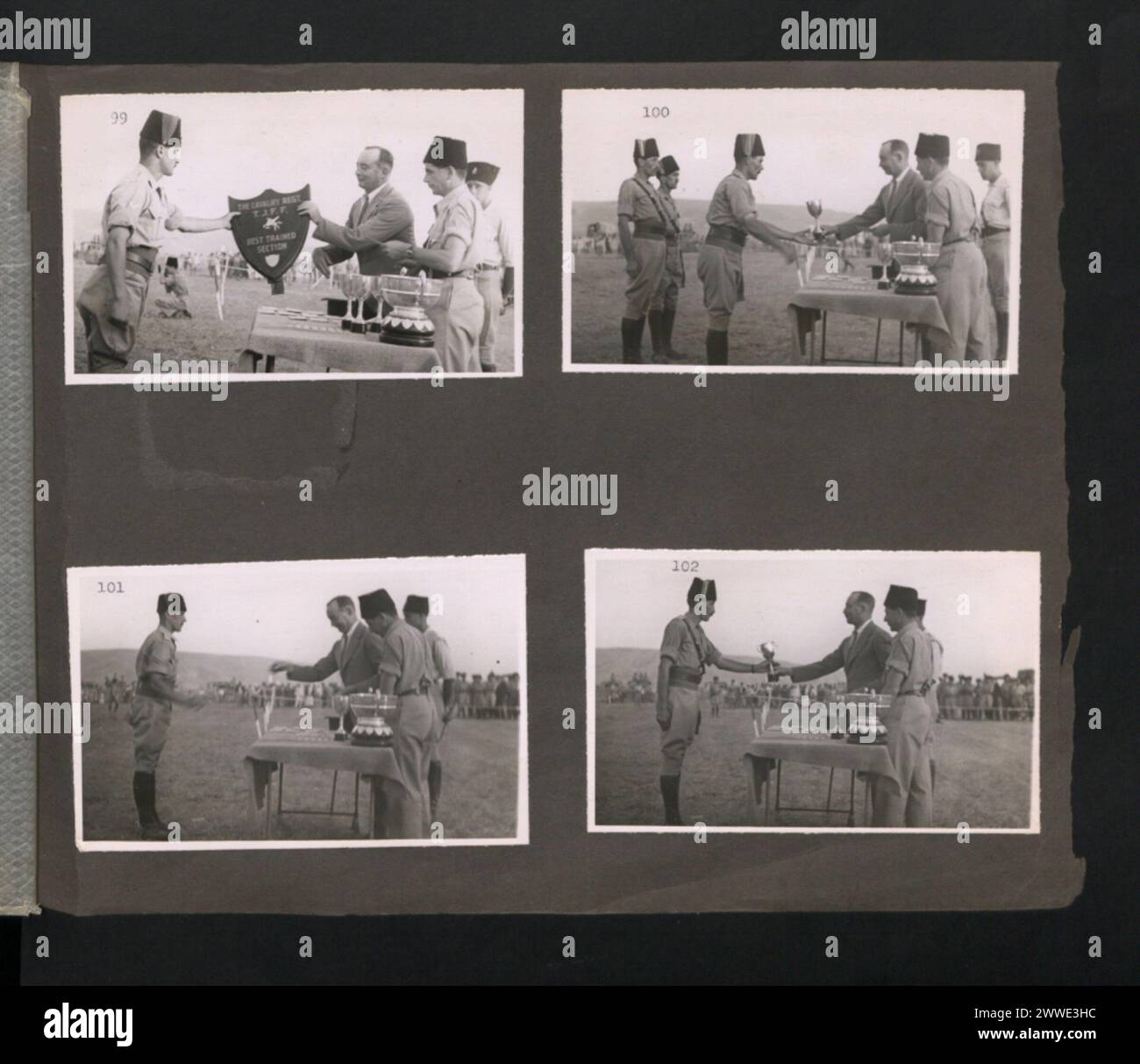 Description: Photographs of the Cavalry Regiment annual sports at ...