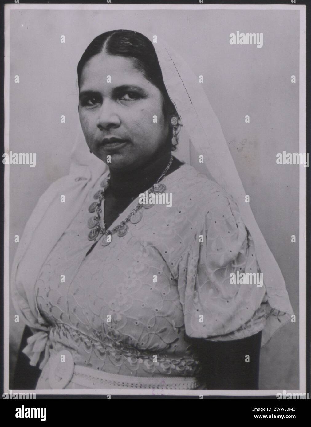 A Hindu woman, native to Trinidad, Trinidad and Tobago, is depicted in ...