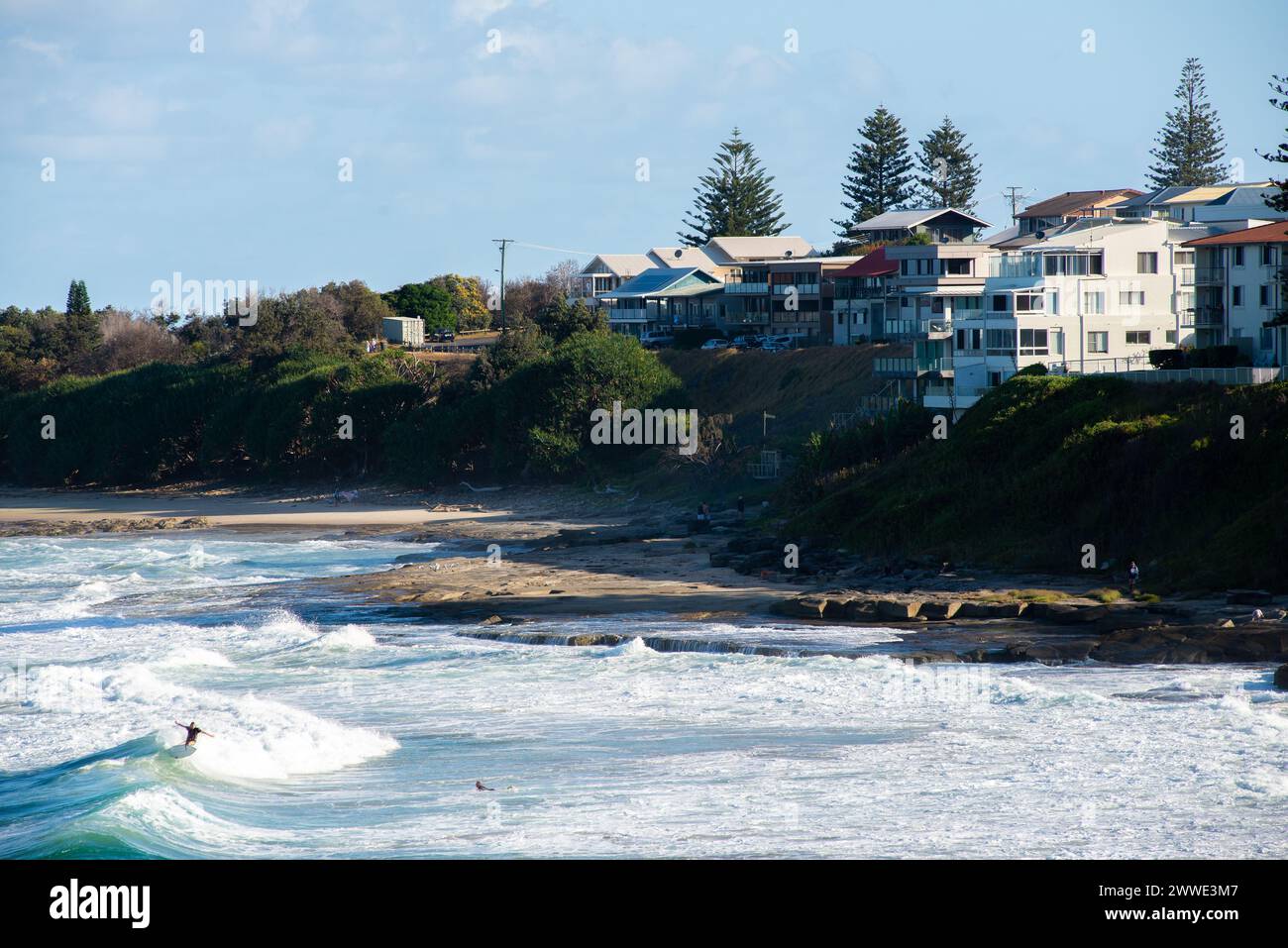 Surfer Riding Waves, Yamba, NSW, Australia Stock Photo - Alamy