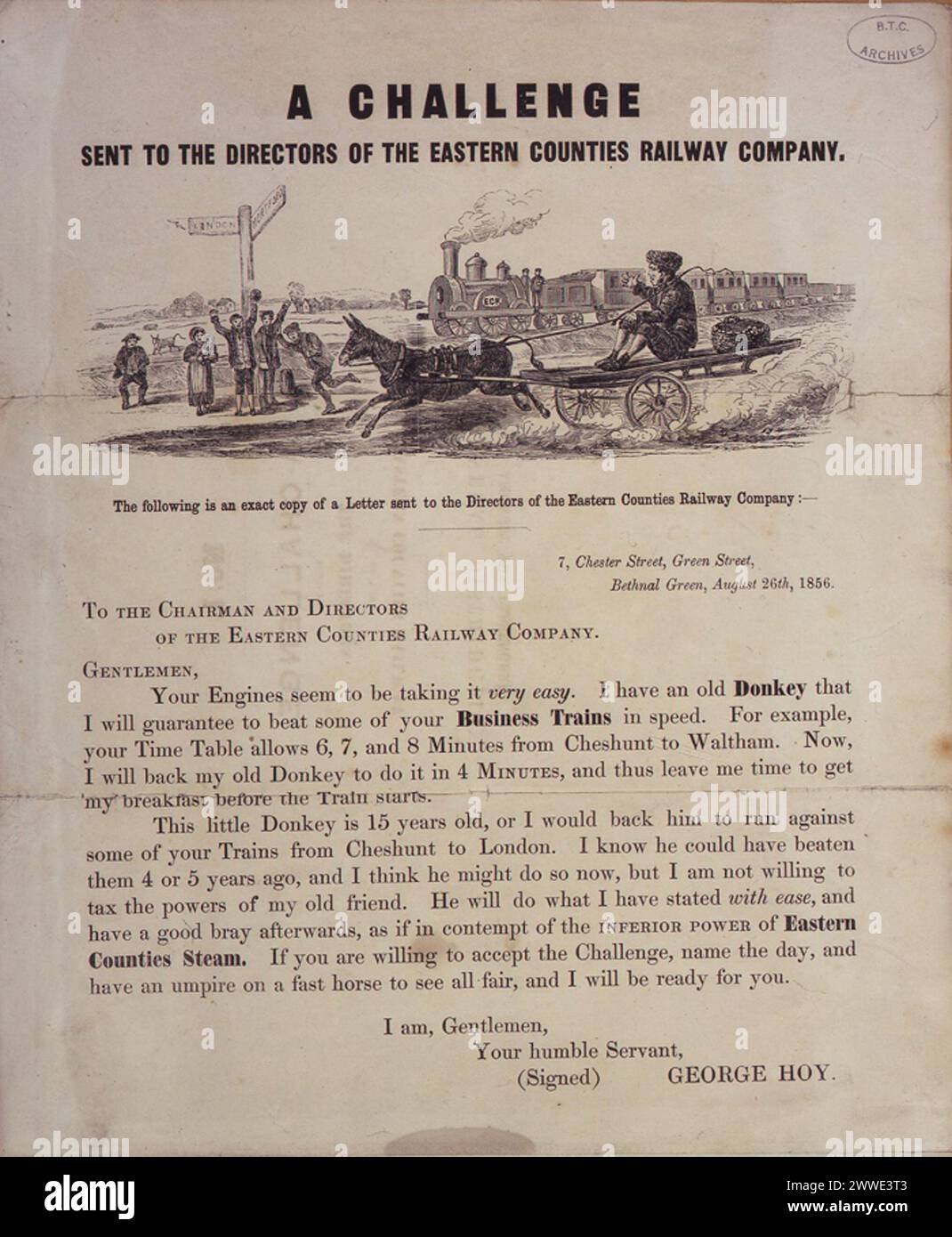 Donkey Rail Complaints Description: George Hoy's Donkey Challenge to ...