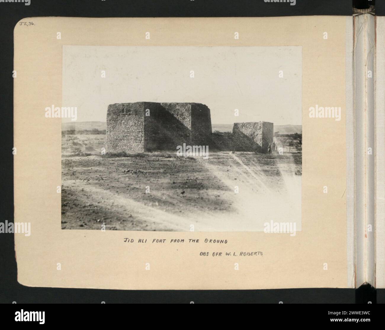 Description: Jid Ali Fort from the ground. OBS OFR W.L. Roberts ...