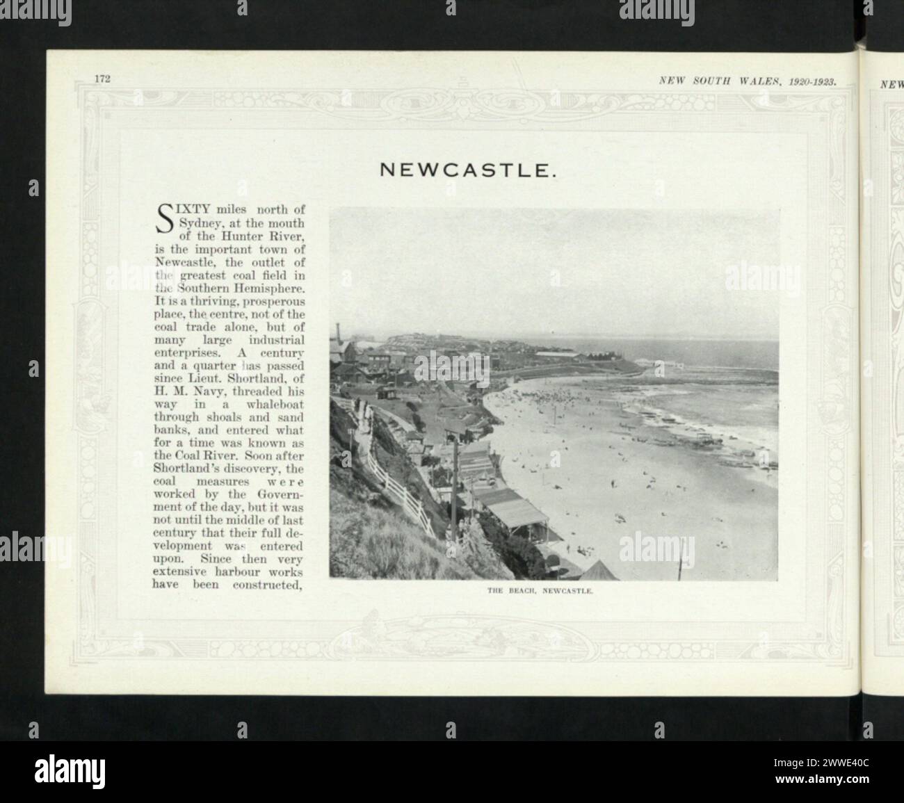 Photograph of Newcastle Beach in New South Wales, Australia, taken in ...