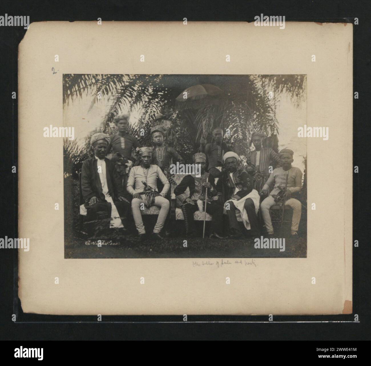 Description: The Sultan of Sulu and party. Location: Borneo asia ...