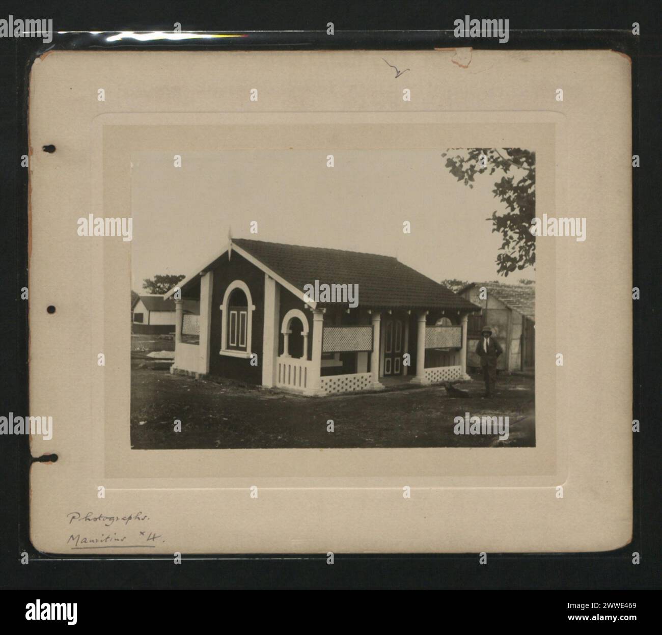 Description: Mauritius. Photograph of Model Dwellings for the Lower ...