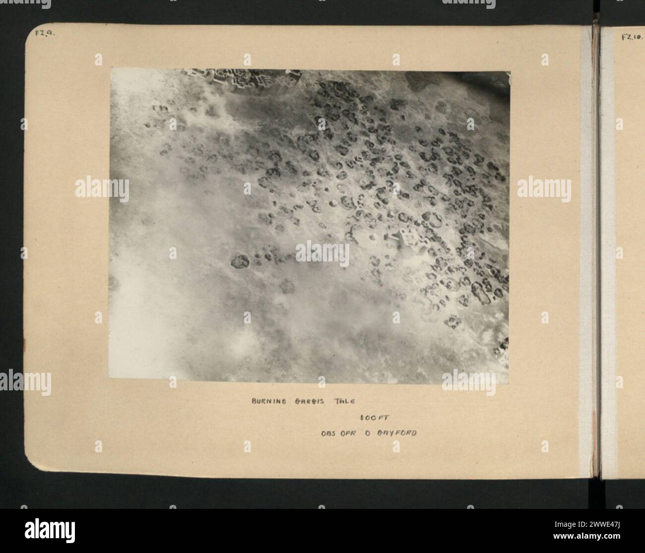 Burning area of Gargis Tale in British Somaliland, observed from 800 ft ...