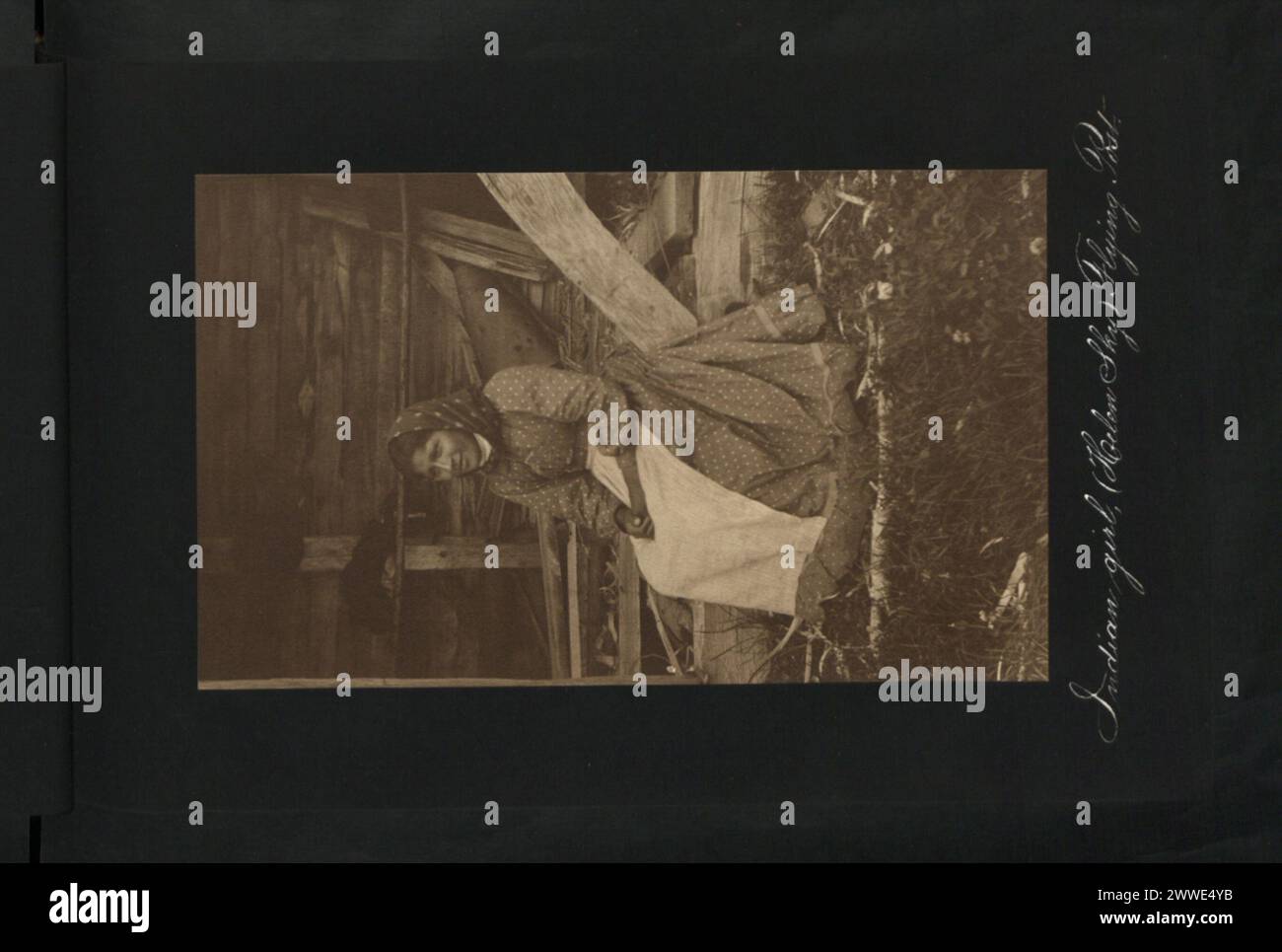 Description: Indian girl (Helen Sky), Flying Post. Location: Flying ...