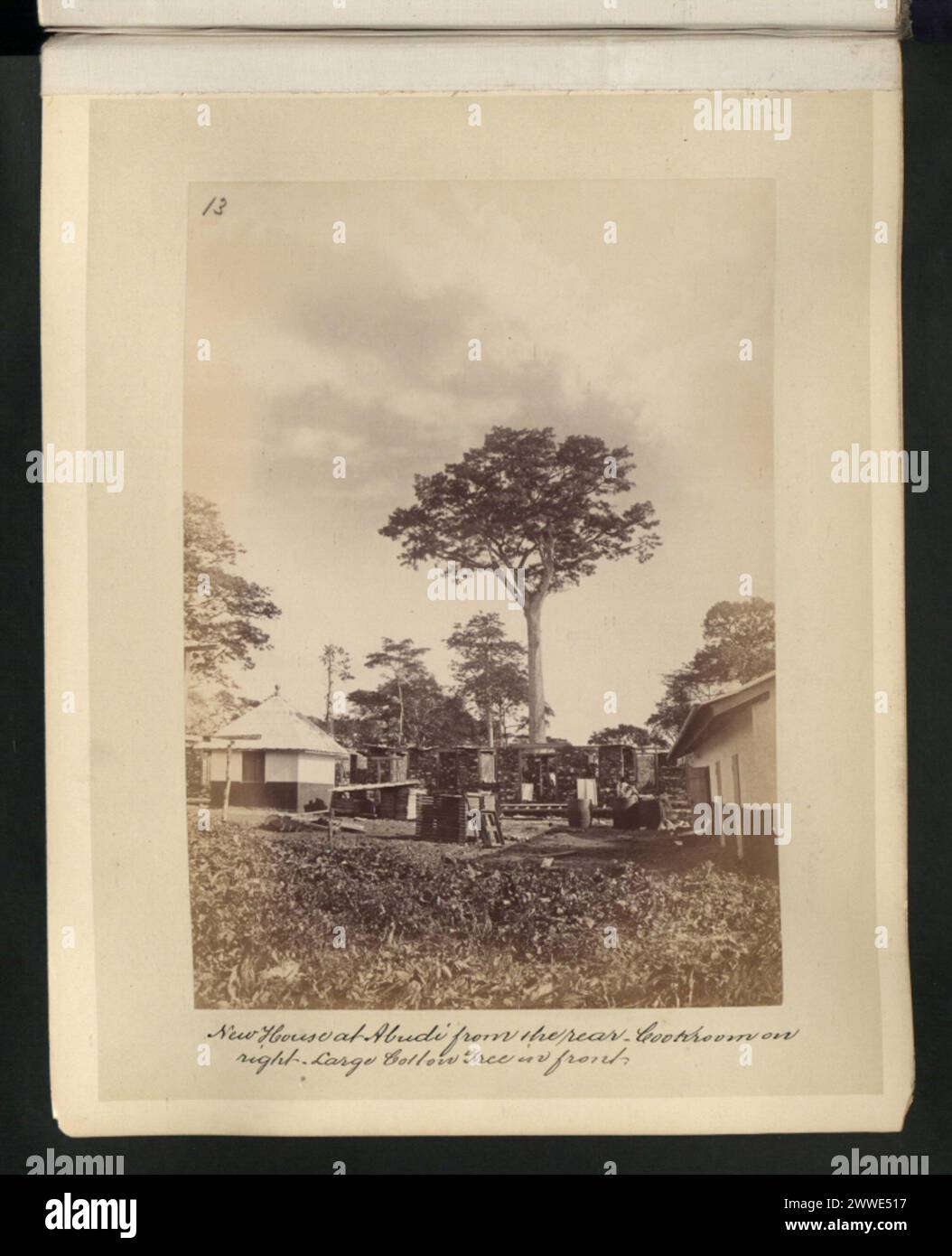Description: New House at Abudi from the rear - Cookroom on right ...