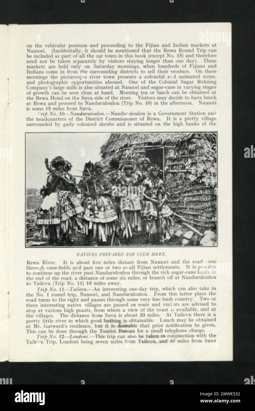 Description: Natives prepared For club Meke. Location: Nausori, Suva ...