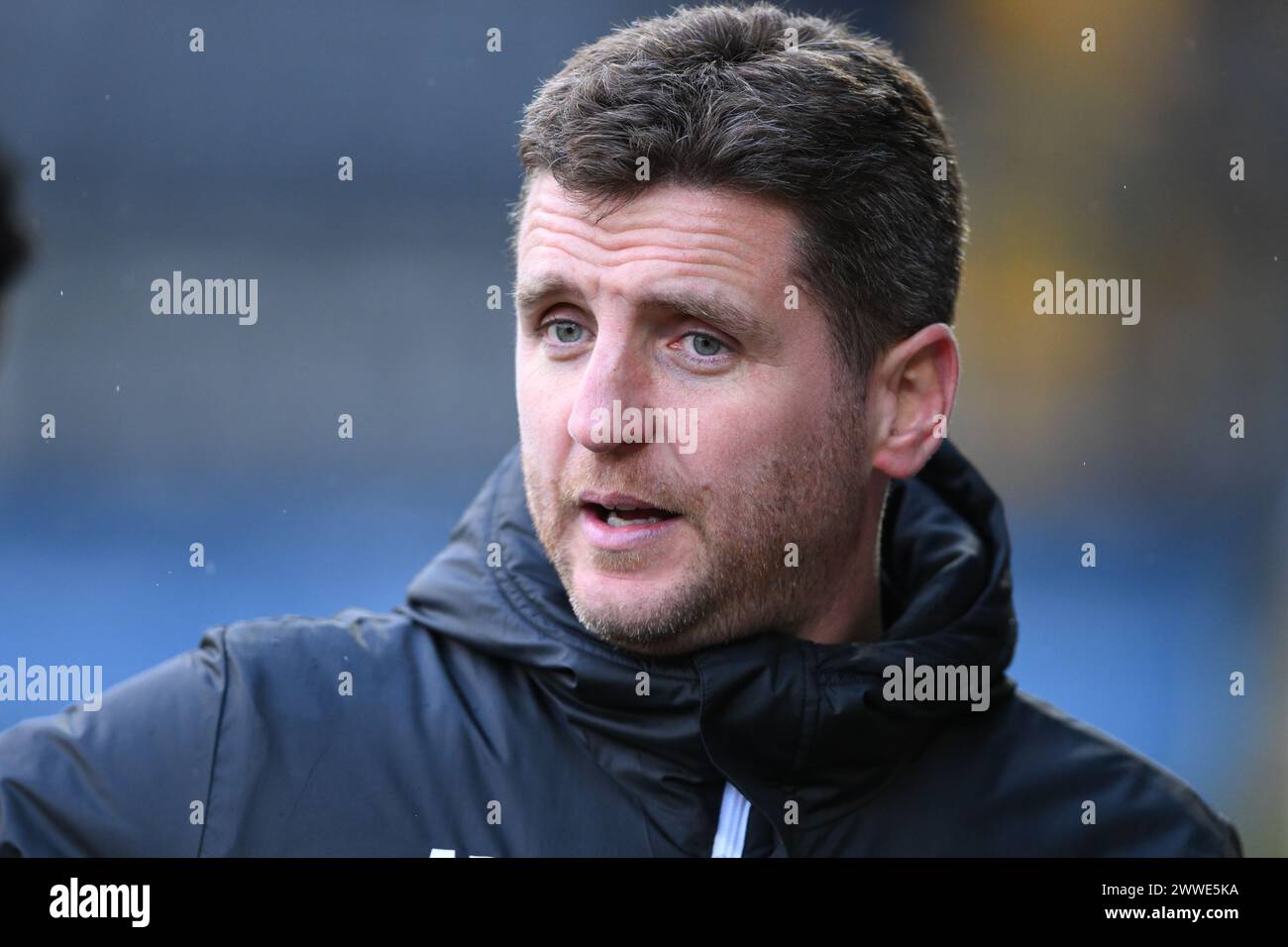 Nottingham on Saturday 23rd March 2024. Alex Bruce, Salford City ...