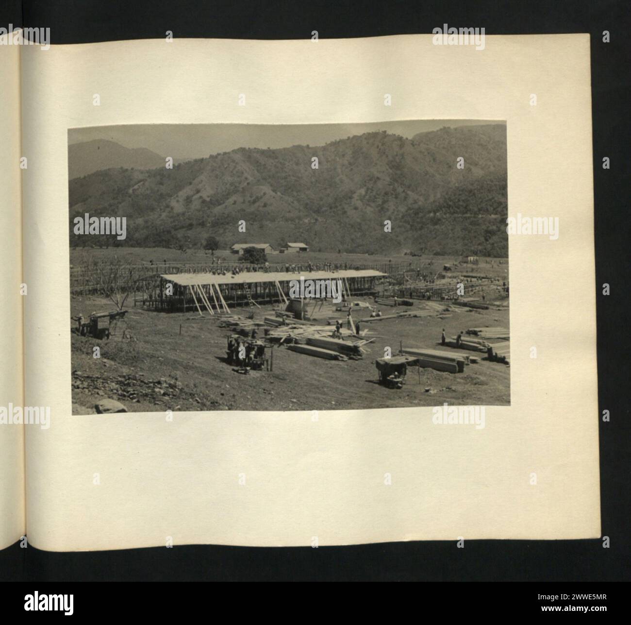 Residential and communal areas at Gibraltar Camp, Jamaica, 1940-1941 ...
