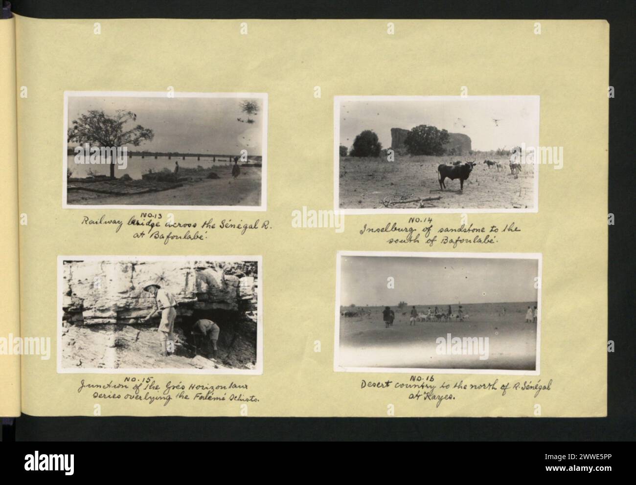 Description: Railway bridge across the Sénégal R. at Bafoulabé ...