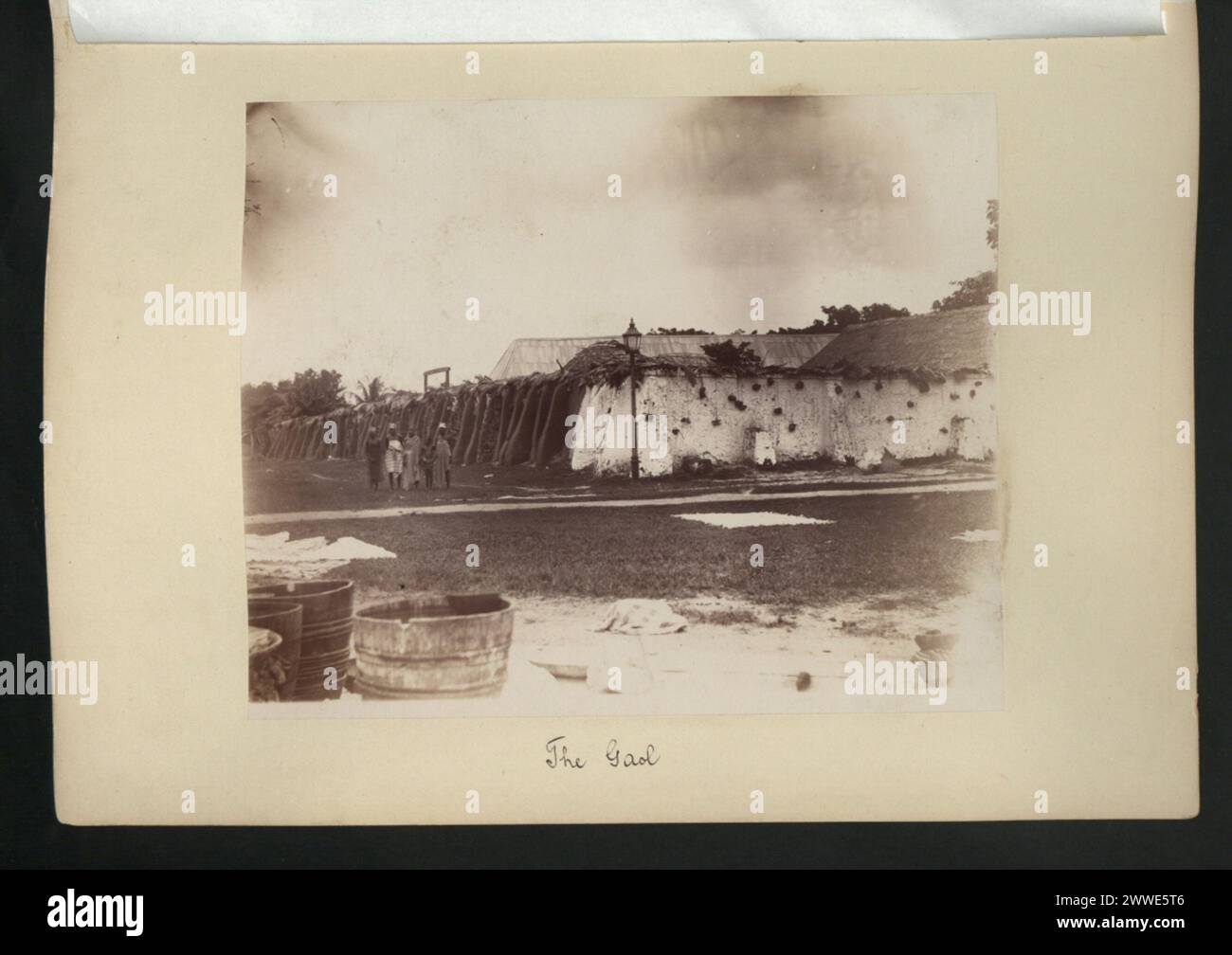 Broad Street Gaol, a prison in Lagos, Africa, serving as a correctional ...