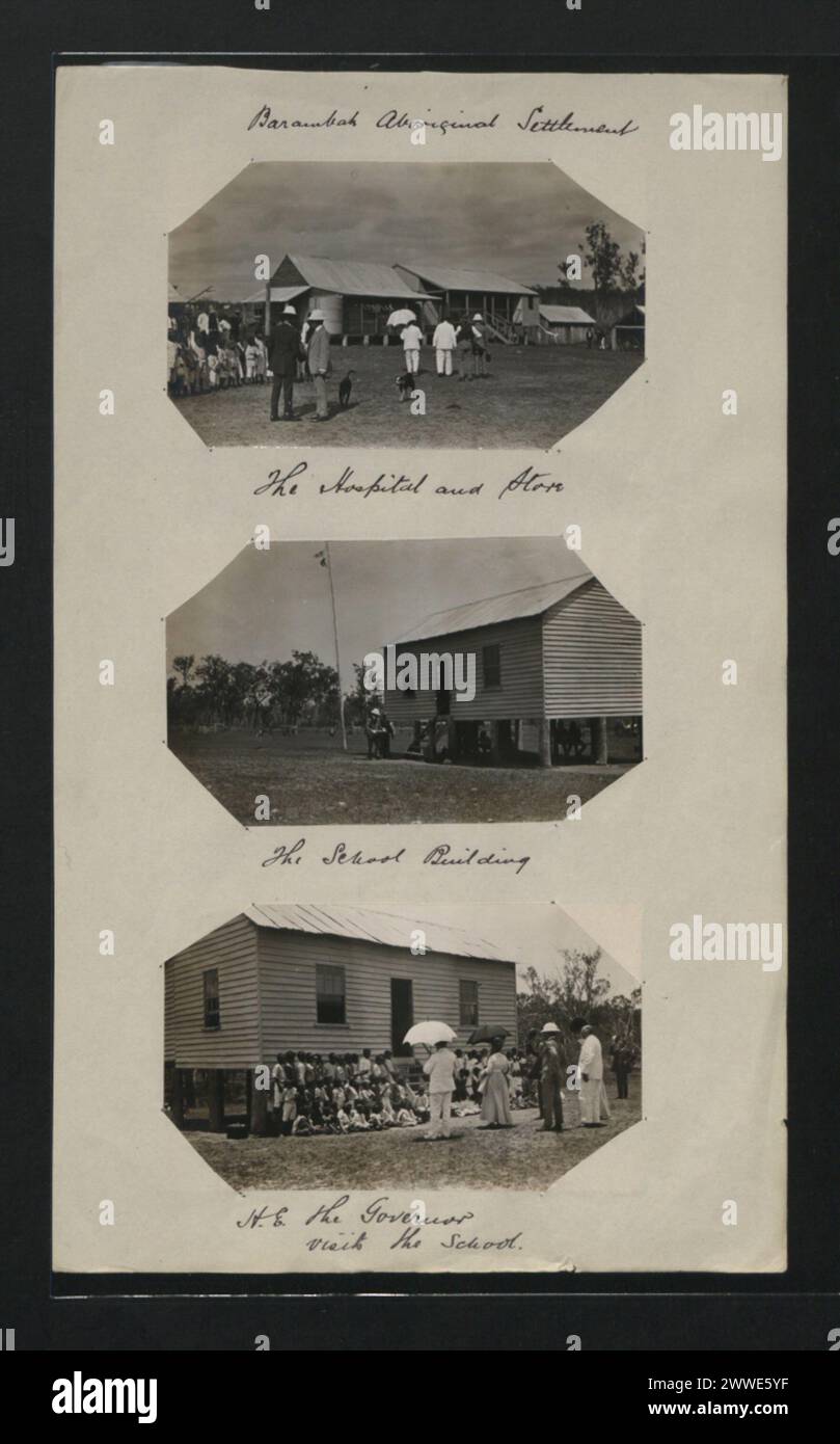 Description: Barambah Aboriginal Settlement. The Hospital and Store ...