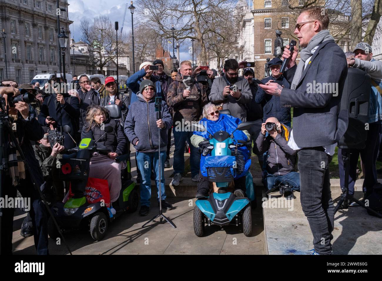 Turning Point the right wing organisation hold a rally in Central ...