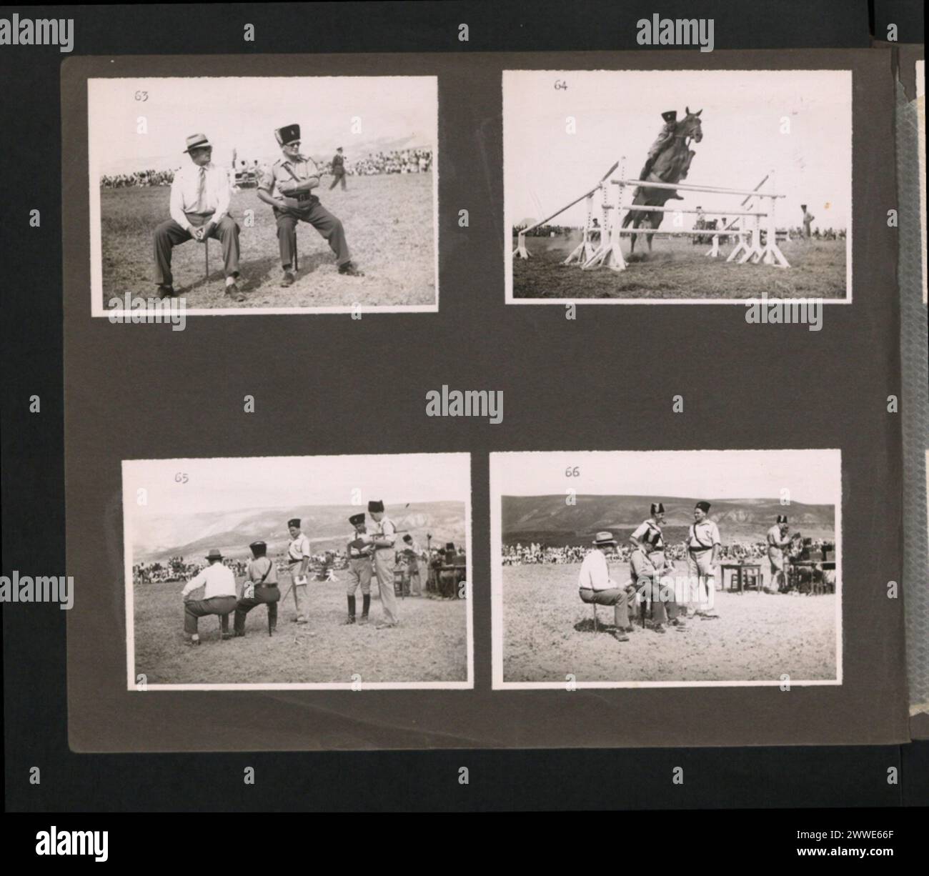 Description: Photographs of the Cavalry Regiment annual sports at ...