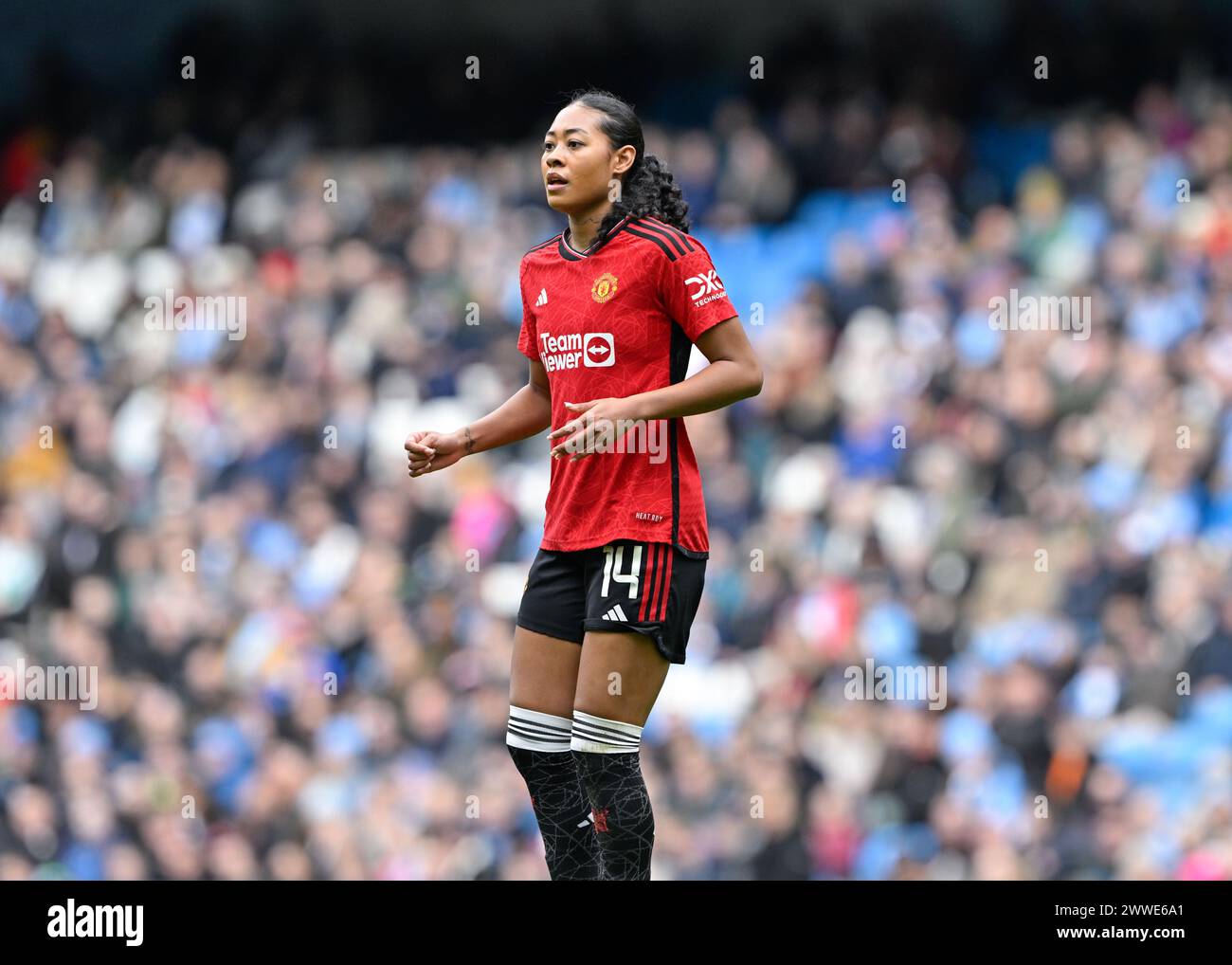 Jayde Riviere of Manchester United Women, during the The FA Women's ...