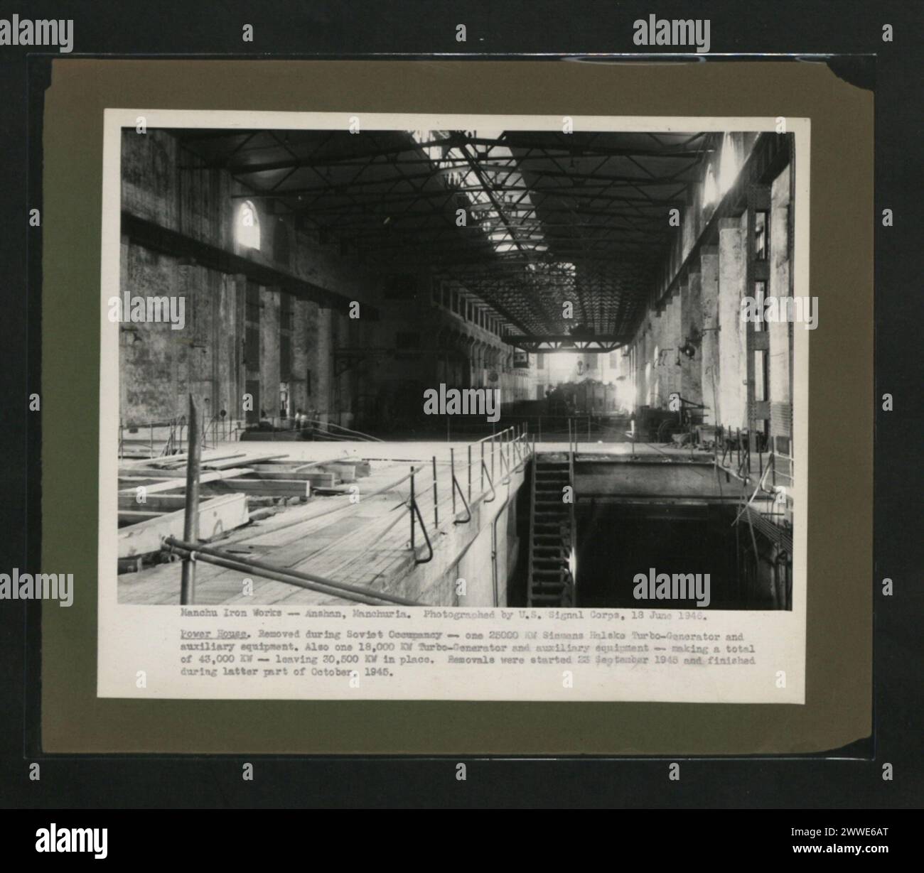 Description: Manchu Iron Works - Anshan, Manchuria. Photographed by U.S ...