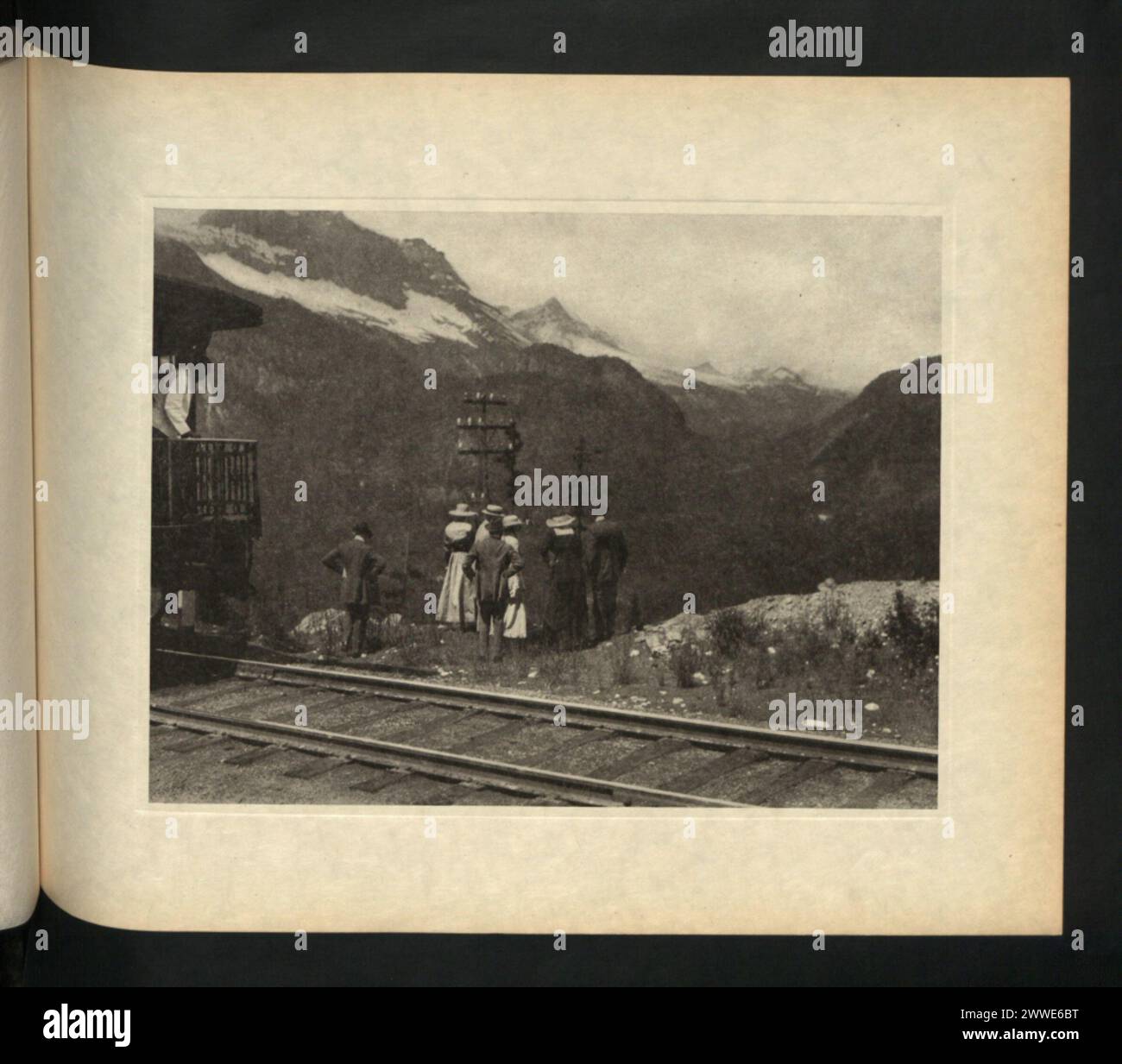 Photographs of the Yoho Valley in Canada from the railway during the ...