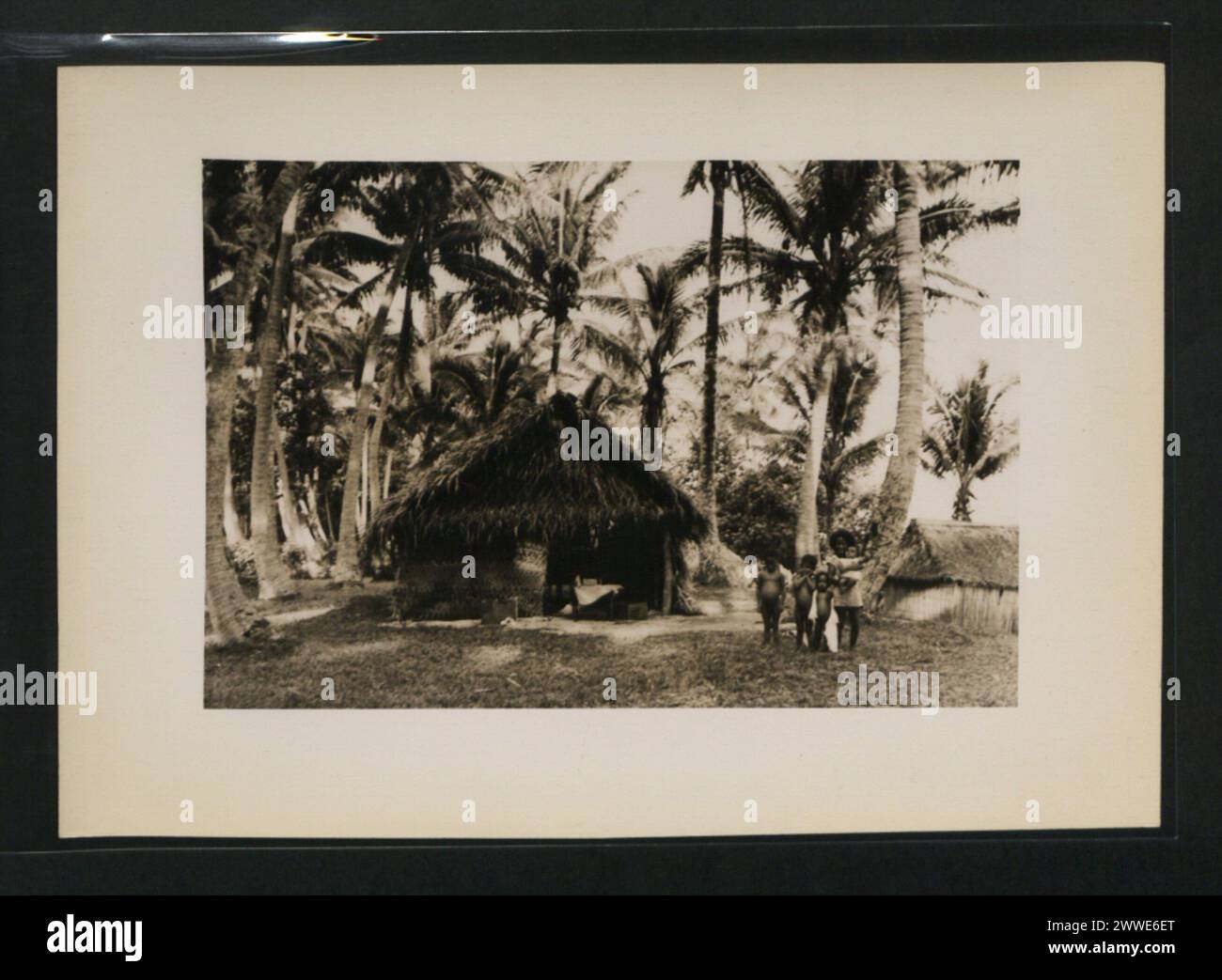 Description: Typical Native hut at Rarotonga. Location: Rarotonga, Cook ...