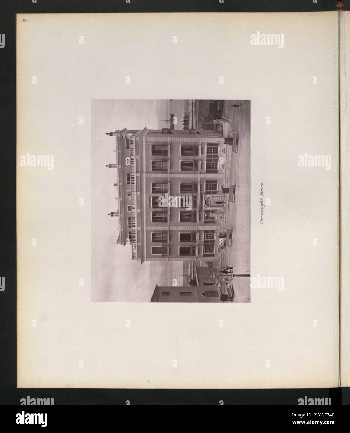 A 1879 photograph showing Connaught House in Gibraltar, documenting ...
