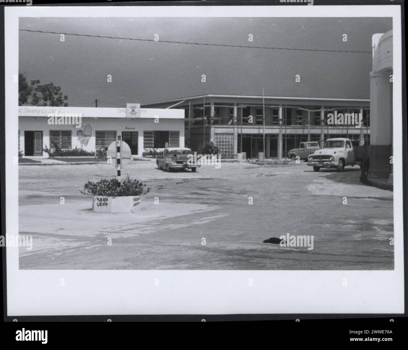 Photograph of an office building under construction near the Central ...