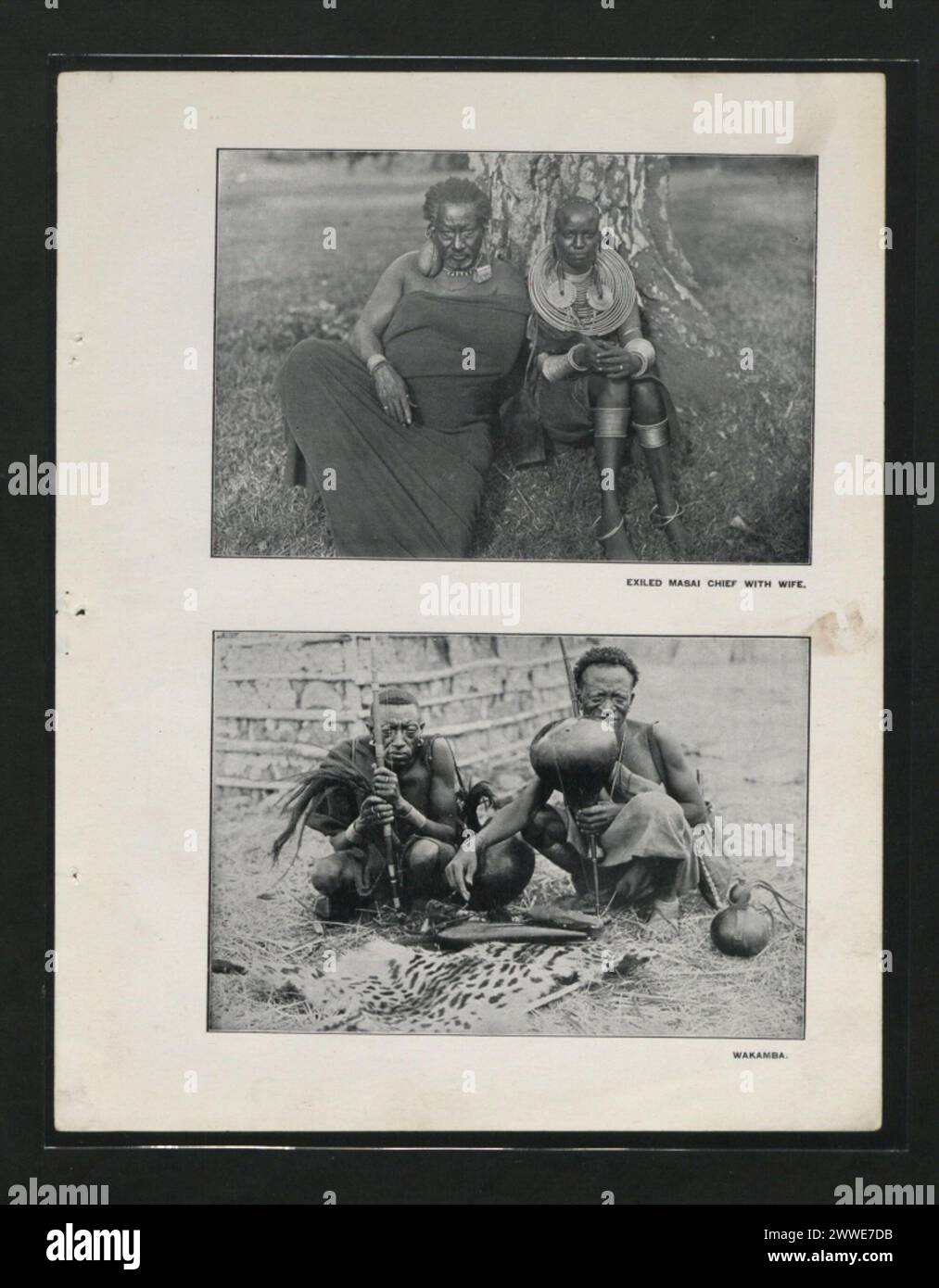 Description: Exiled Masai Chief with Wife. Location: Nairobi, Kenya ...