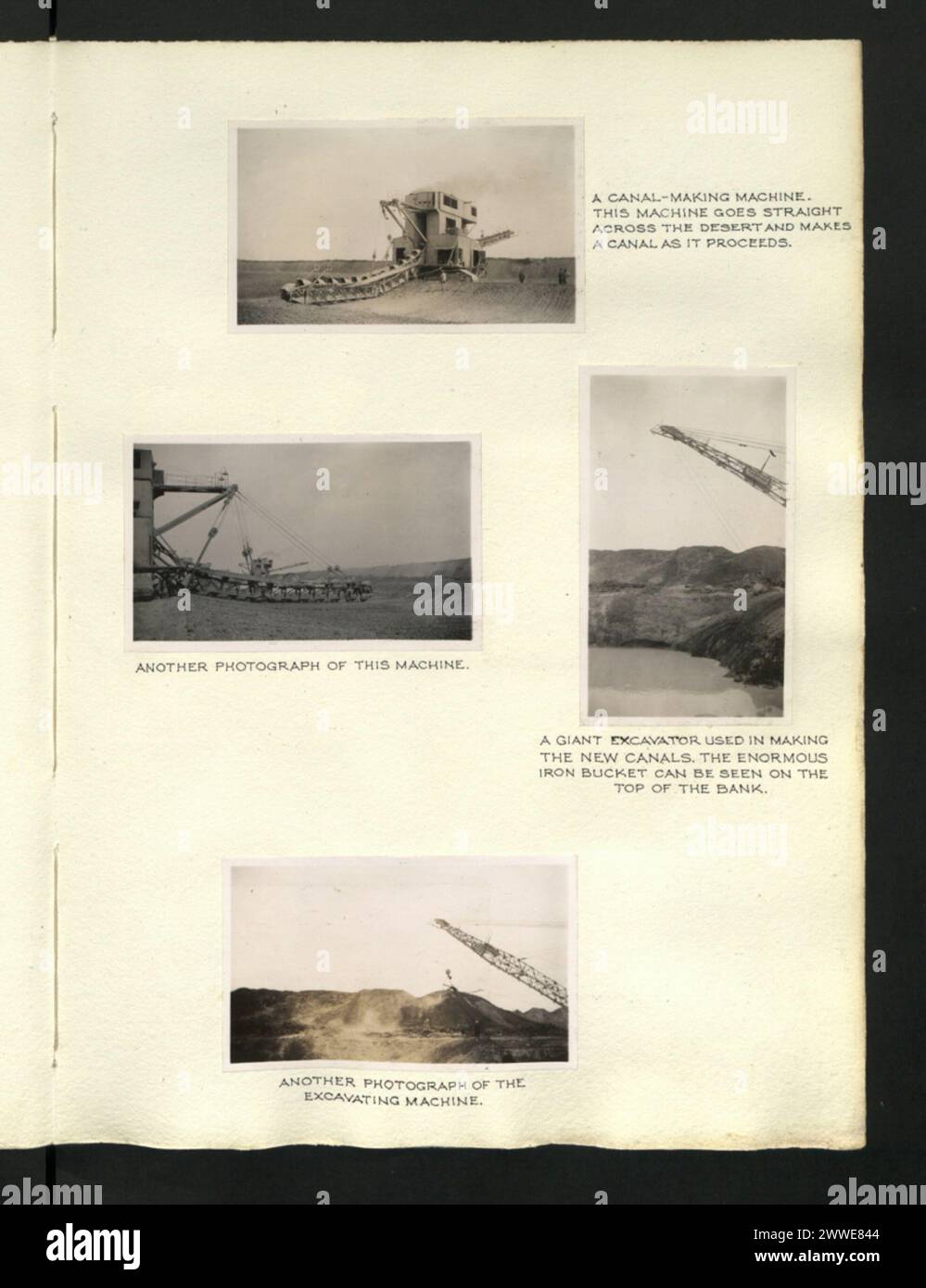 Description: A canal-making machine. This machine goes straight across ...