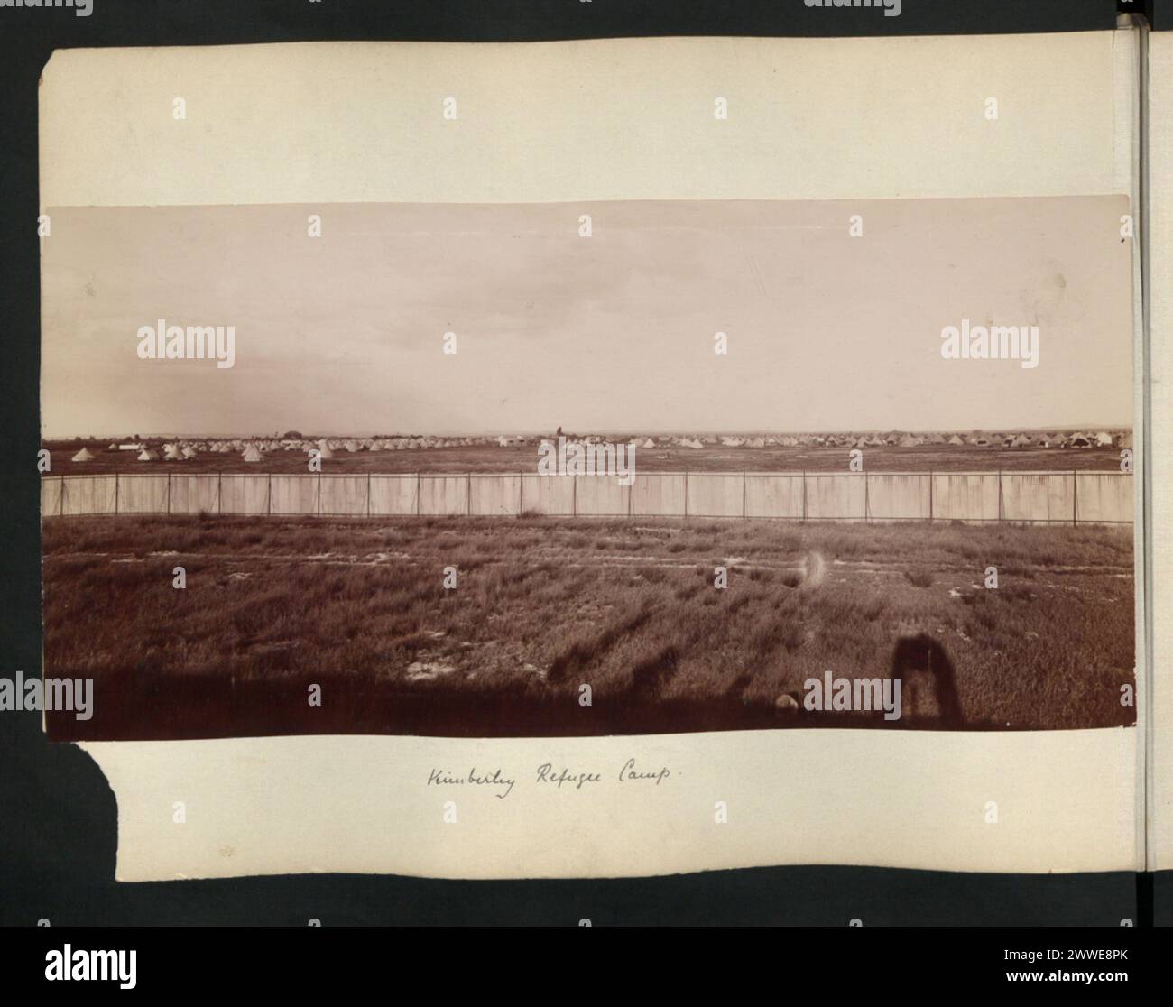 Kimberley Refugee Camp in South Africa showing camp layout, residential ...