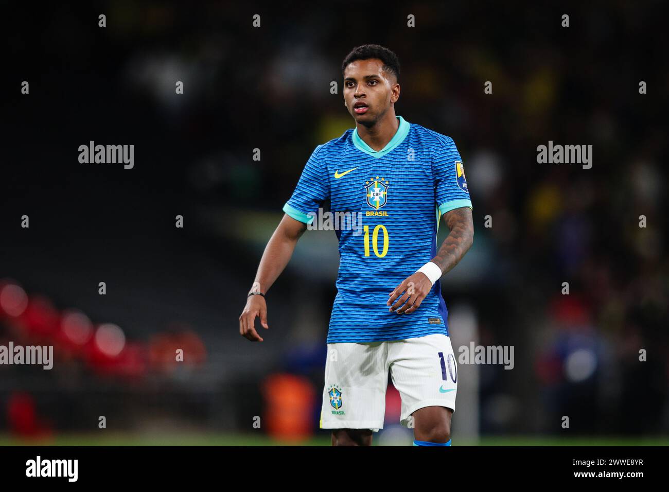 LONDON, UK - 23rd Mar 2024: Rodrygo of Brazil during the International ...