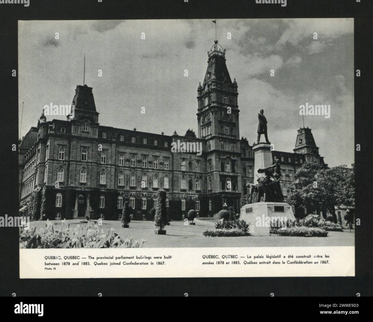 Description: Quebec, Quebec - The provincial parliament buildings were ...