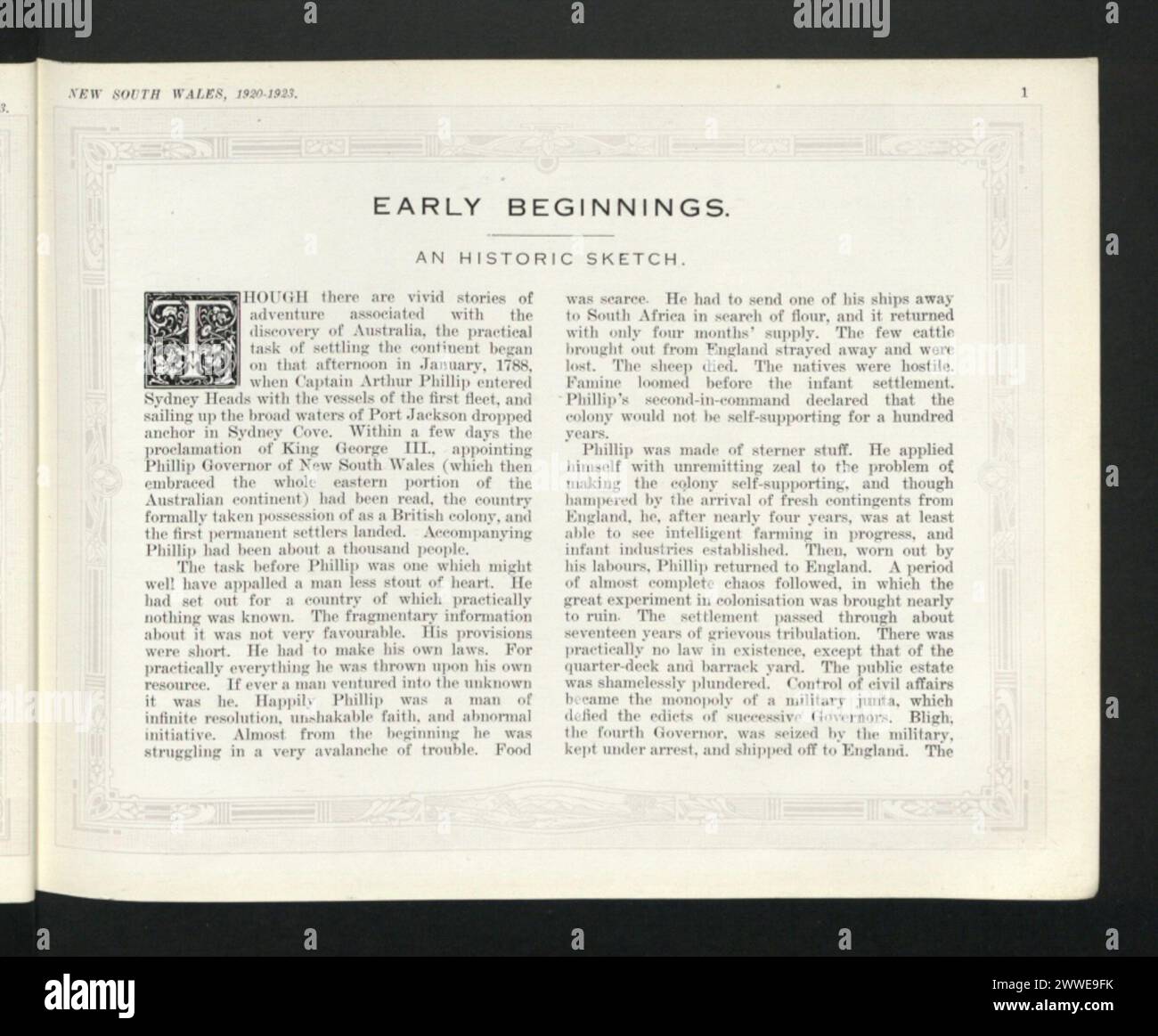 1788 australia hi-res stock photography and images - Alamy