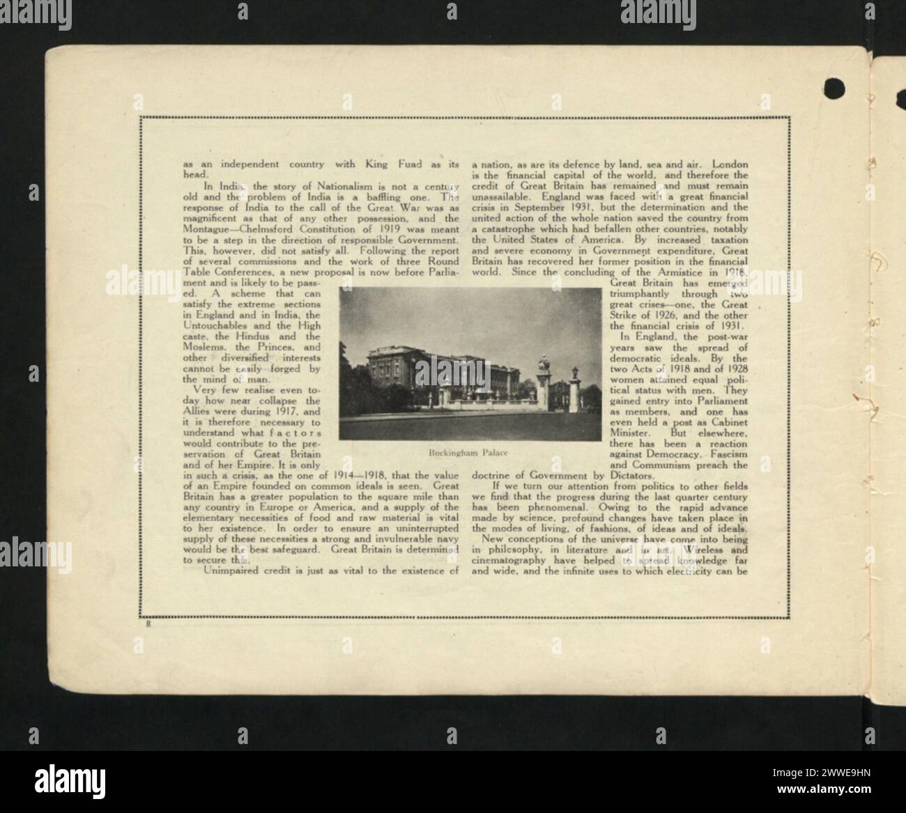 Description: The Reign of King George V. A Brief Survey. Description ...