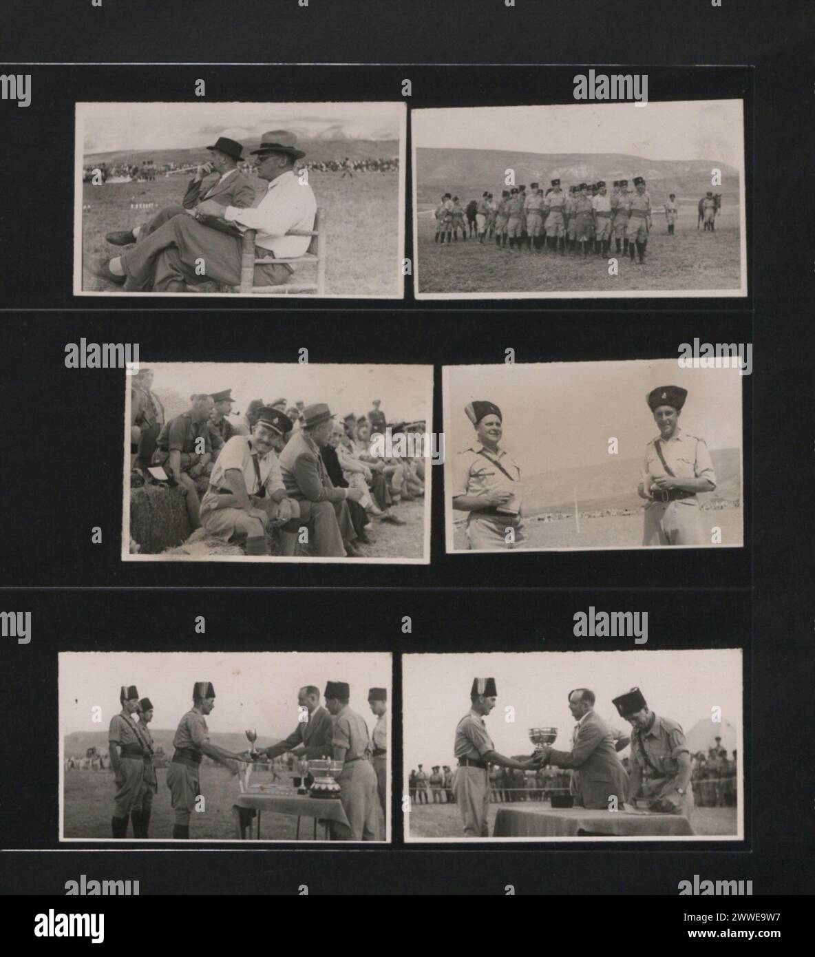 Description: Photographs of the Cavalry Regiment annual sports at Samakh, Palestine Location ...