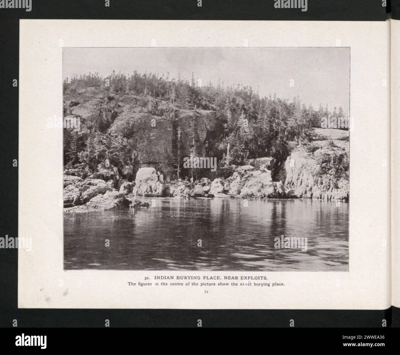 An Indigenous burying place near Exploits, Newfoundland, Canada, 1910 ...