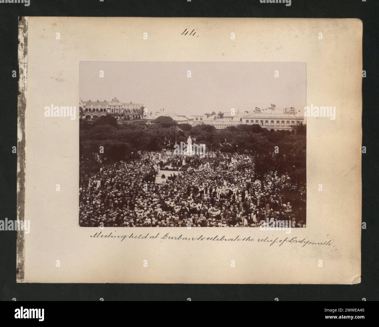 Description: Meeting held at Durban to celebrate the relief of ...