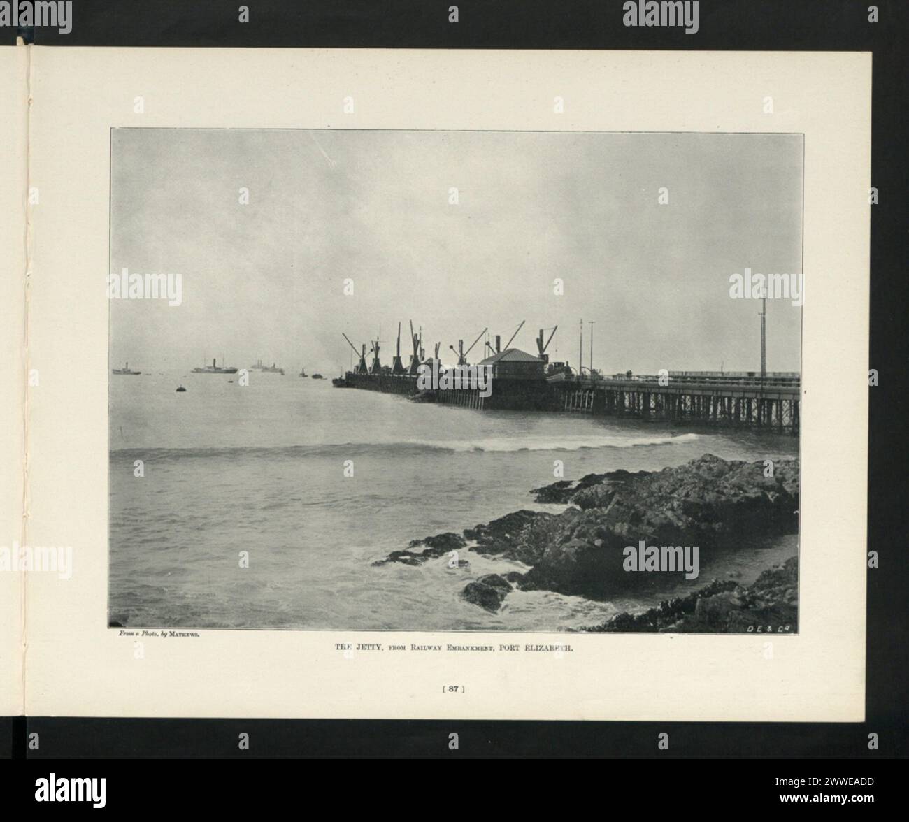 Description: The Jetty, from Railway Embankment, Port Elizabeth ...