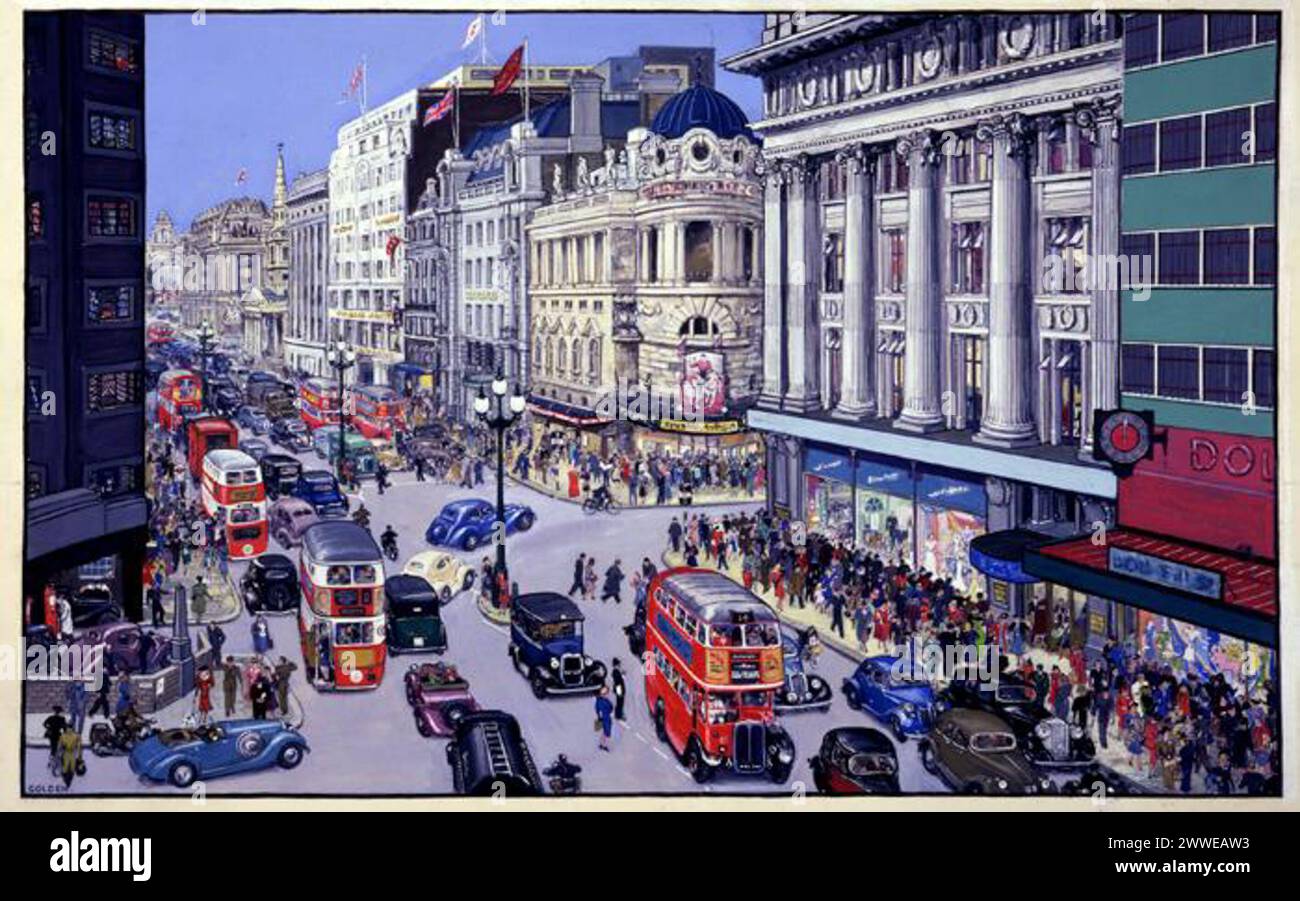 1950s street scene london hi-res stock photography and images - Alamy