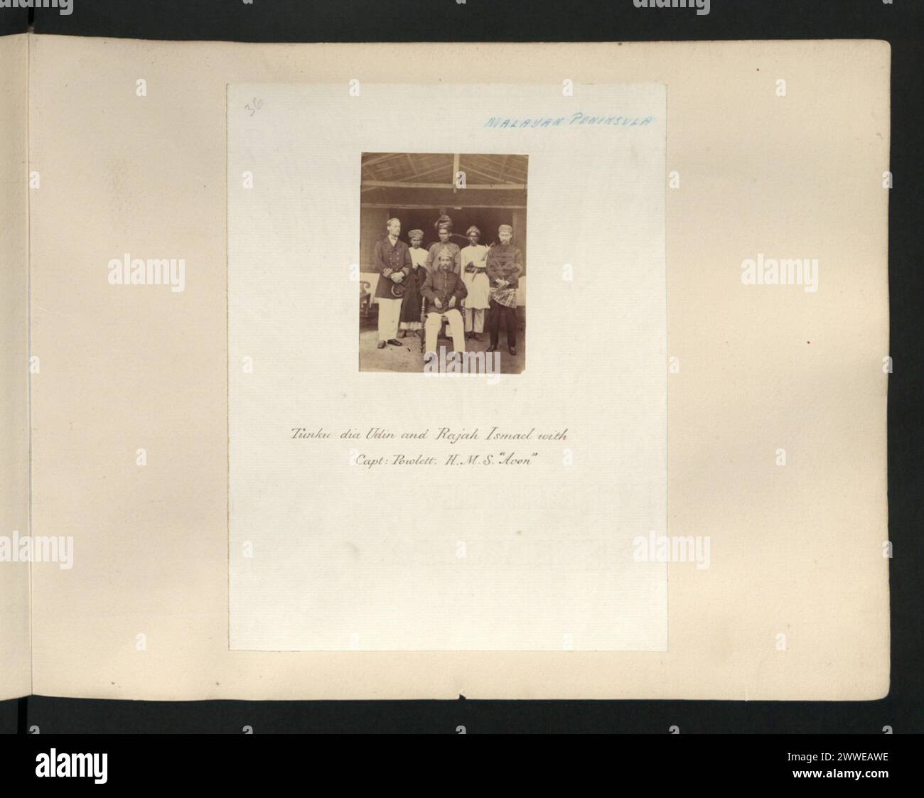 Description: Malayan Peninsula. Tunku dia Udin and Rajah Ismael with ...